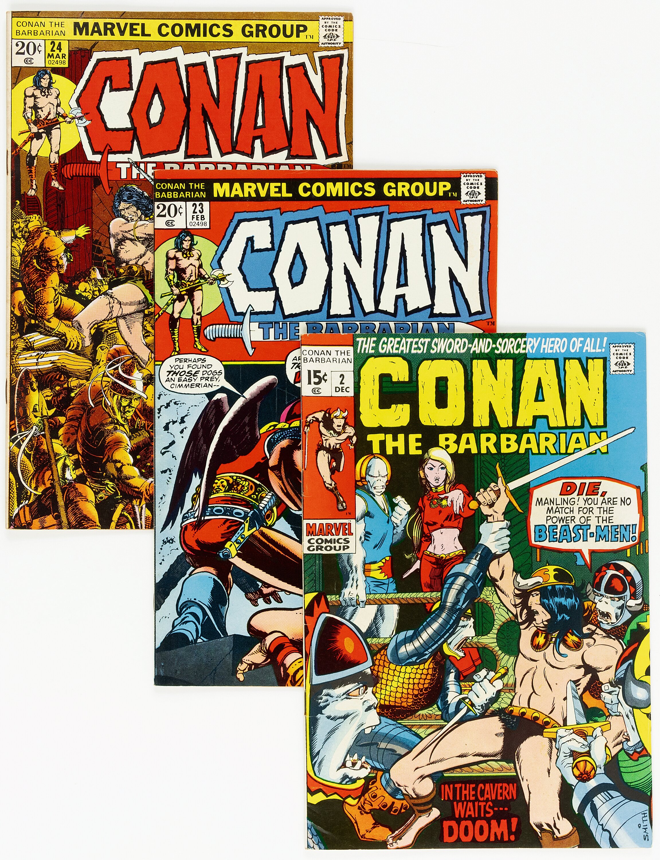 Conan the Barbarian Group of 48 (Marvel, 1970-75) Condition: | Lot ...