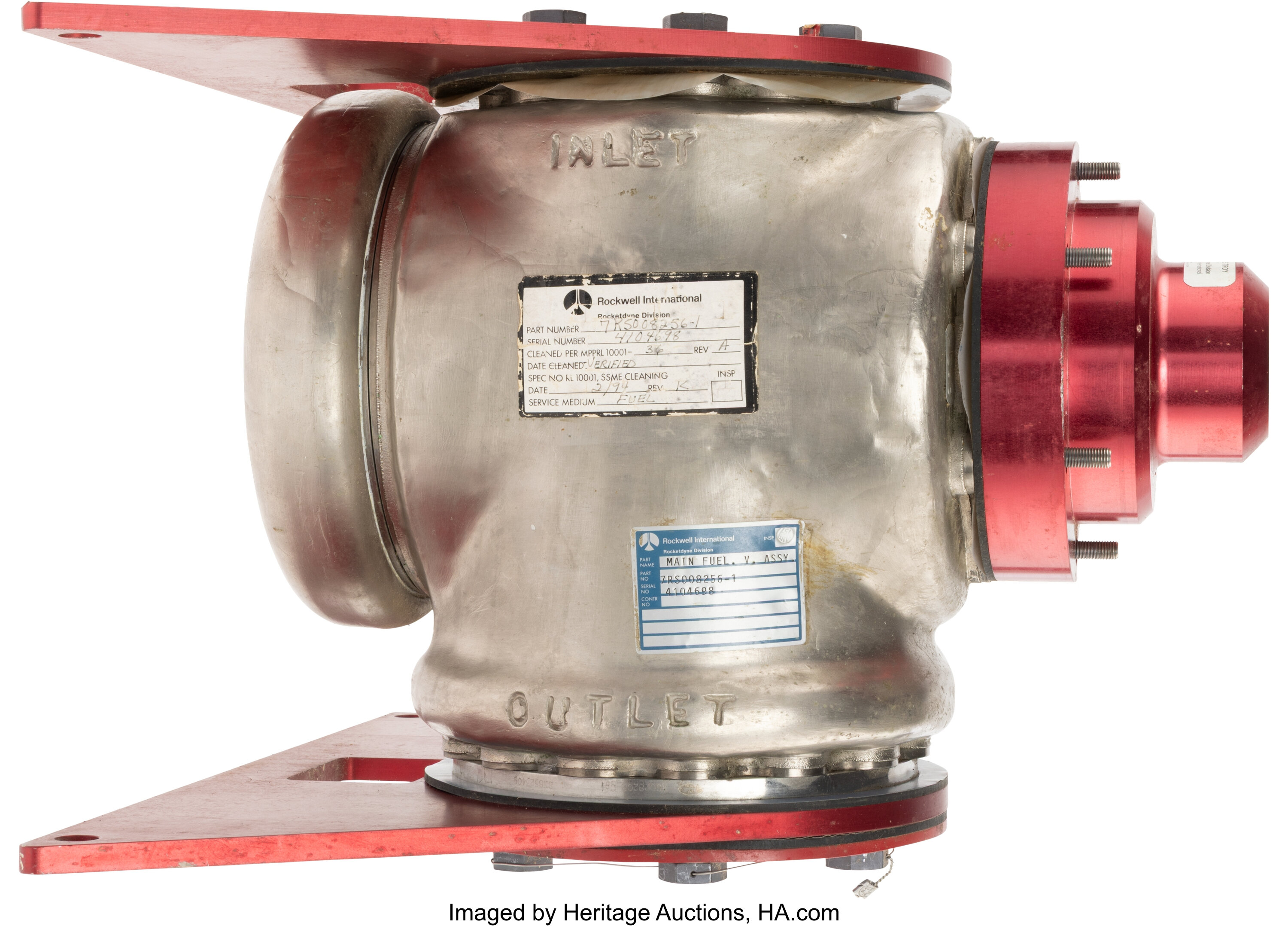 Space Shuttle: Rocketdyne Main Fuel Valve Assembly.... Space | Lot ...
