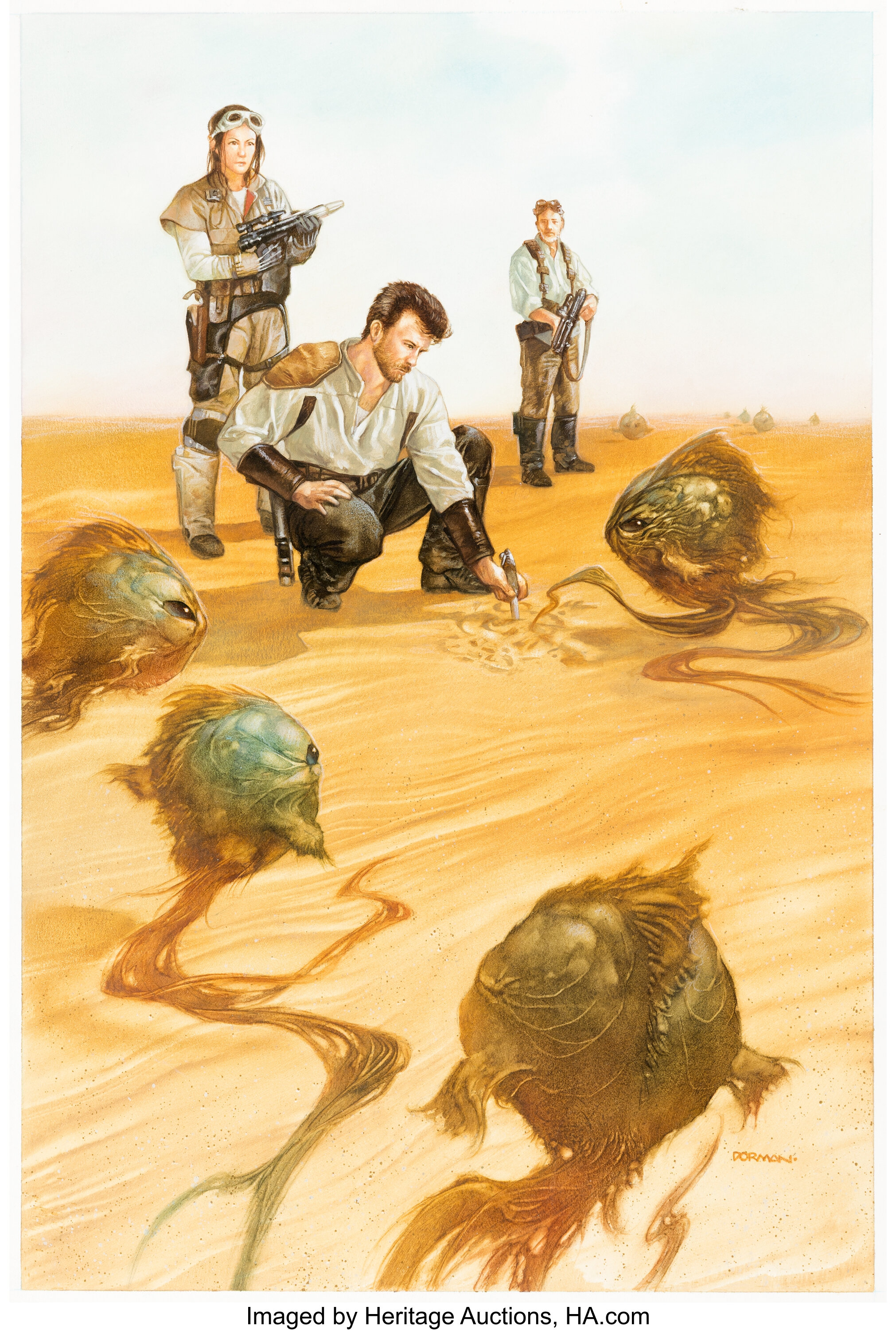 Dave Dorman Star Wars: Dark Forces: Jedi Knight Page 14 Painting | Lot ...