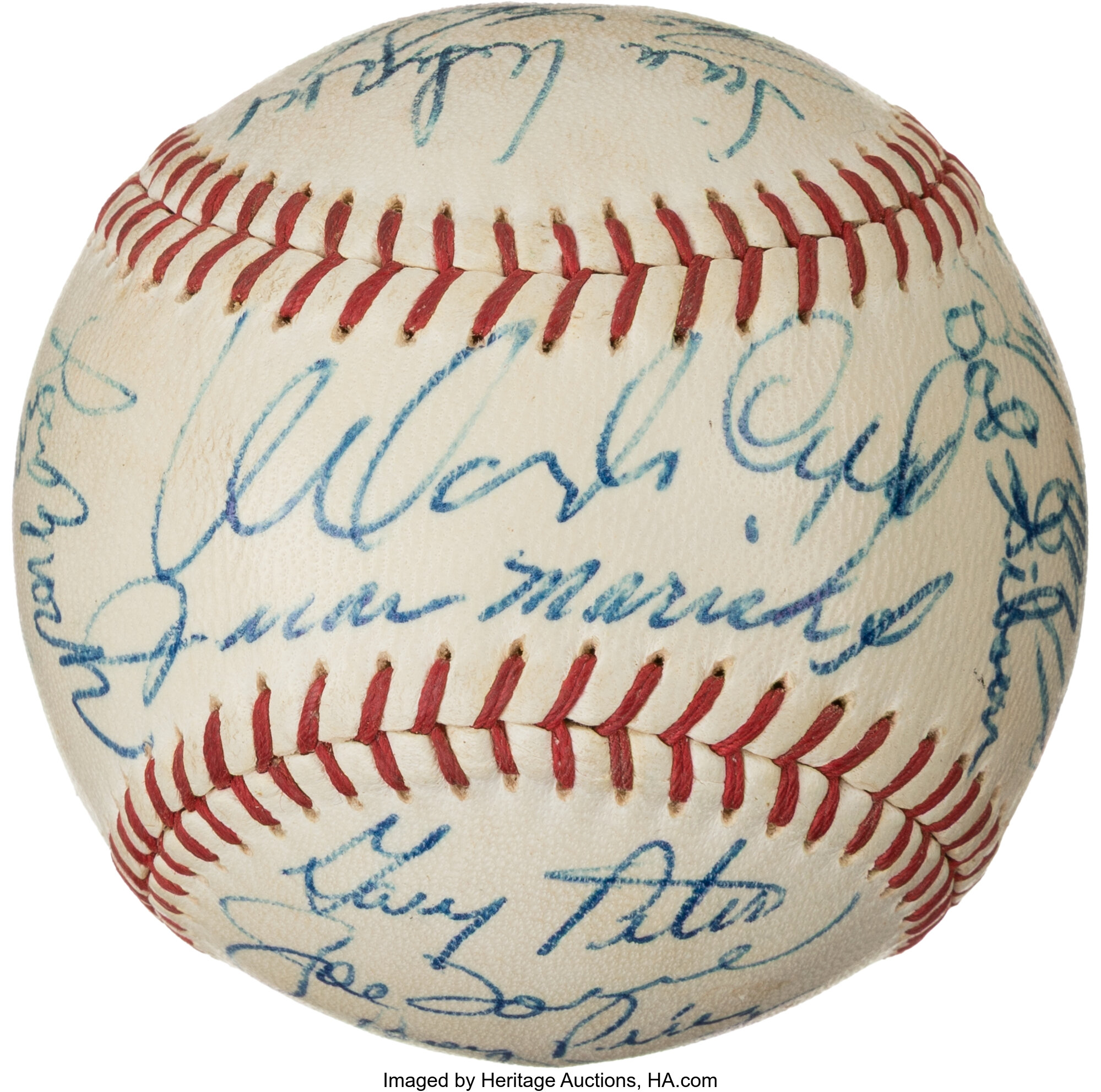 1967 American League Team & National League Team Signed | Lot #58177 ...