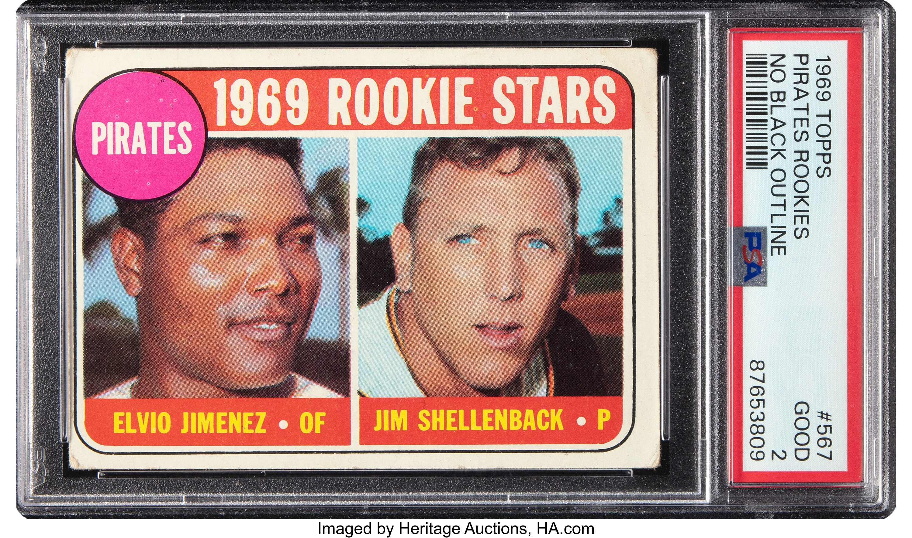 1969 Topps Pirates Rookies (No Black Outline) #567 PSA Good 2.... | Lot ...