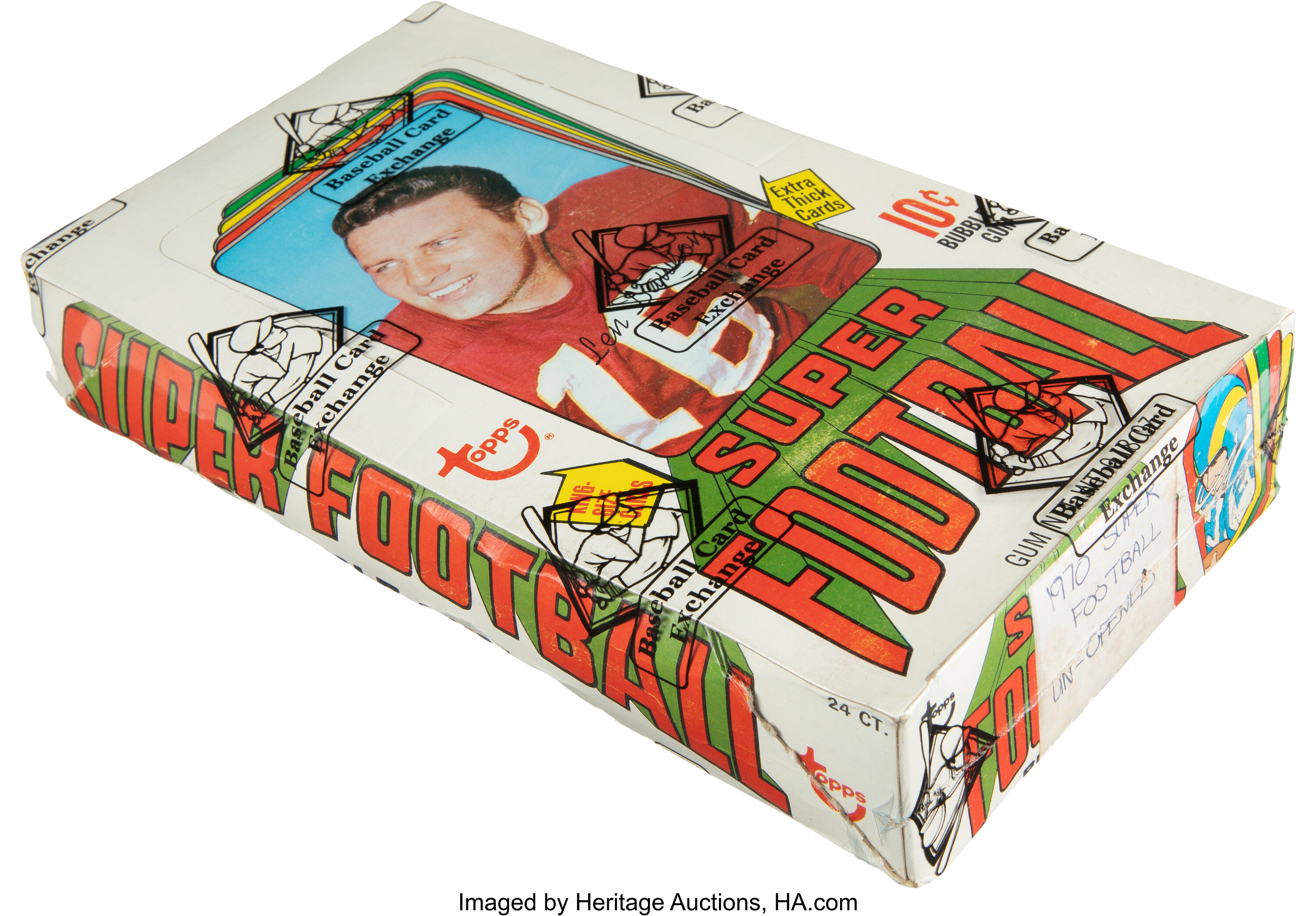 1970 Topps Super Football Wax Box with 24 Unopened Packs.... | Lot ...