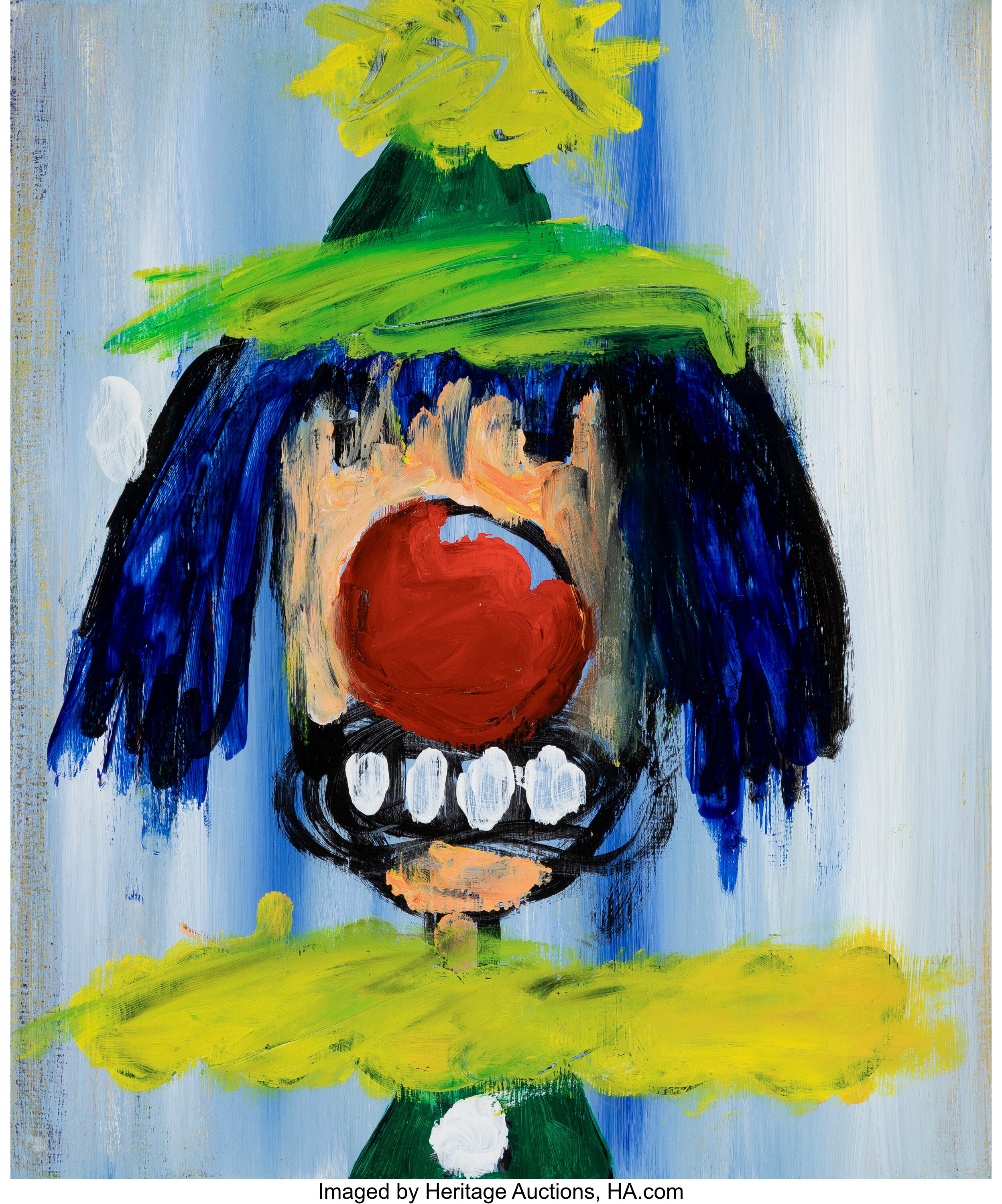 Jim Torok (b. 1954). Big Tooth Clown, Angry Blue Clown, Musketeer ...