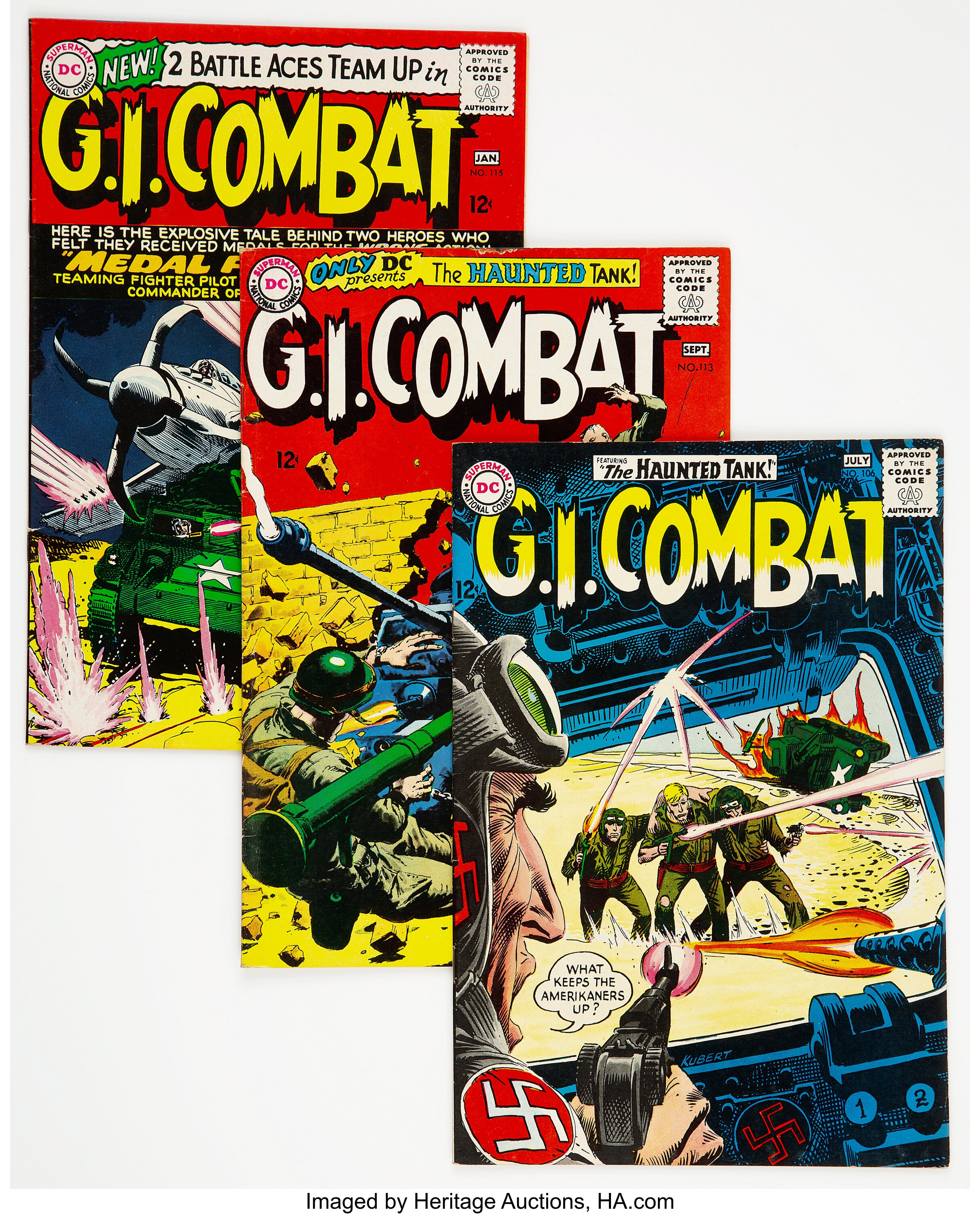 G.I. Combat Group of 5 (DC, 1964-66).... (Total: 5 Comic Books) | Lot ...