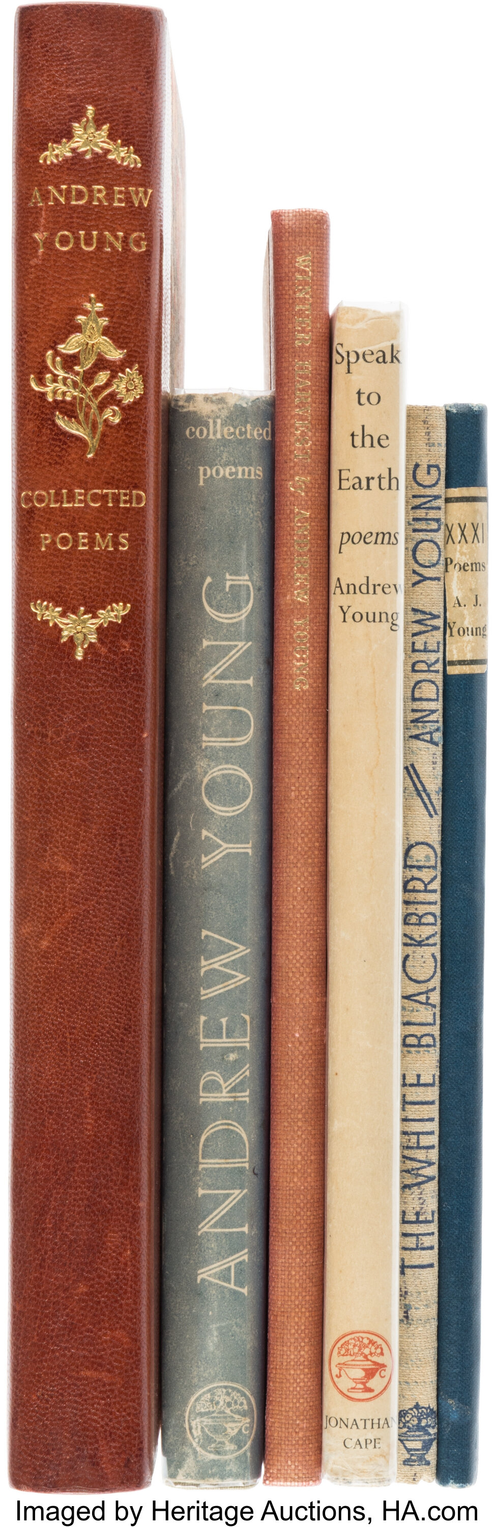 Andrew Young. A group of 6 First Editions, including 5 signed or | Lot ...