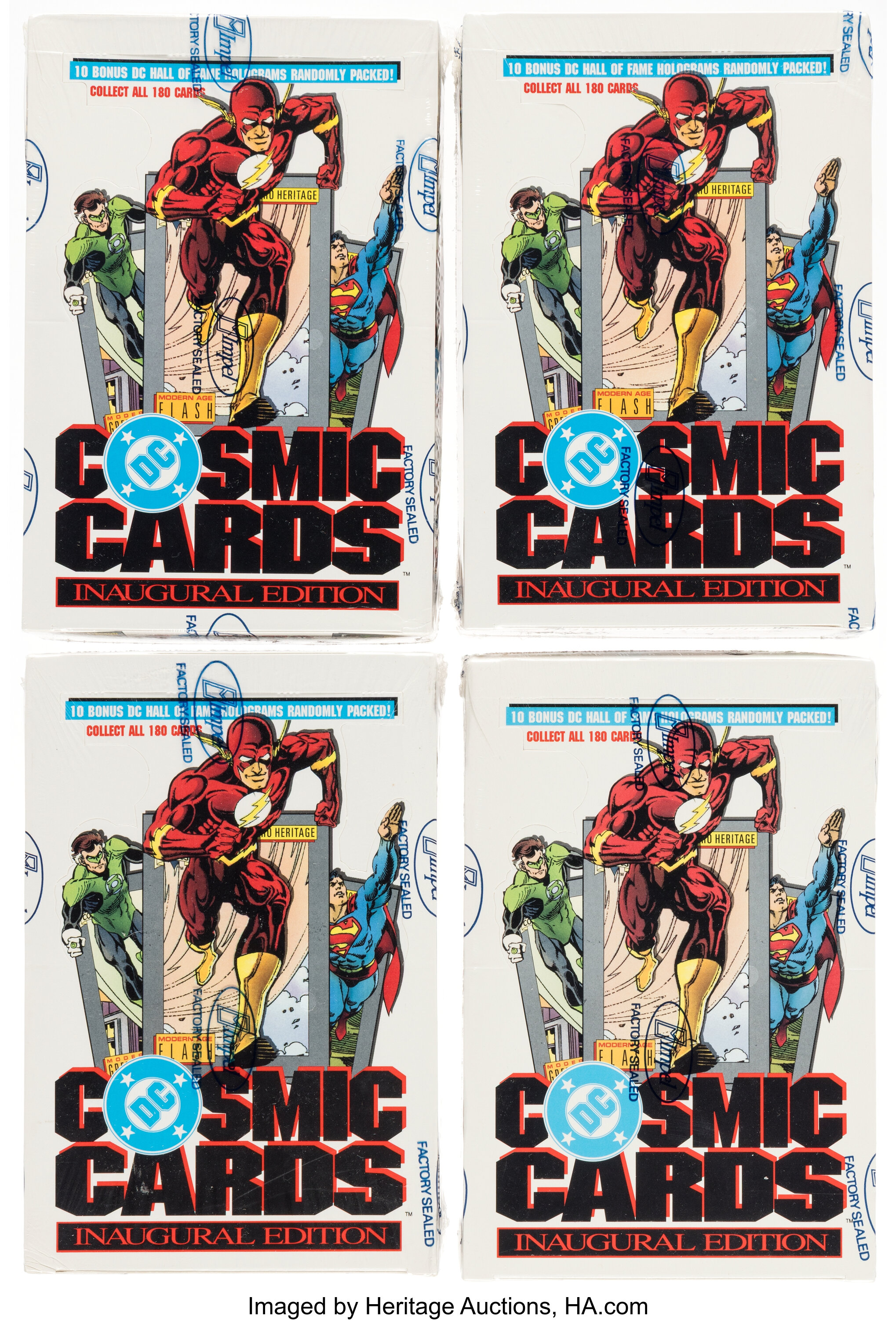 1991 Impel DC Cosmic Cards - Inaugural Edition - 4 Factory Sealed | Lot ...