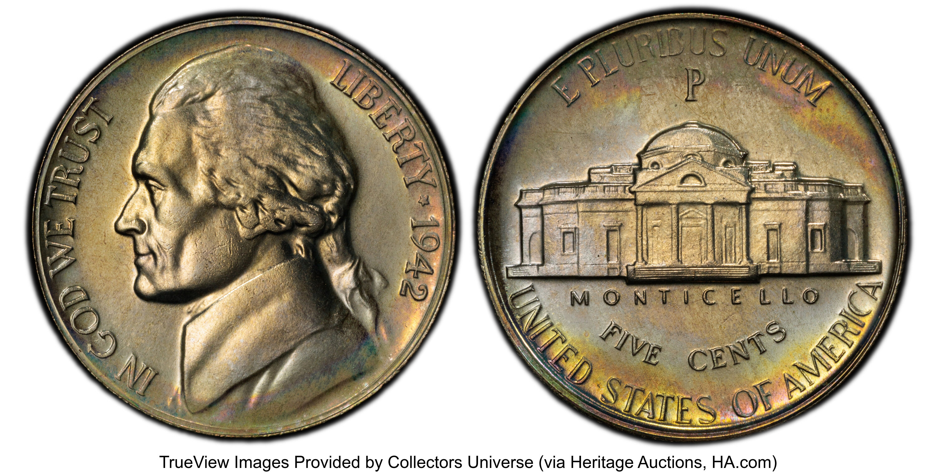 1942-P 5C Type Two PR68 PCGS. PCGS Population: (29/1 and 5/0+). | Lot ...