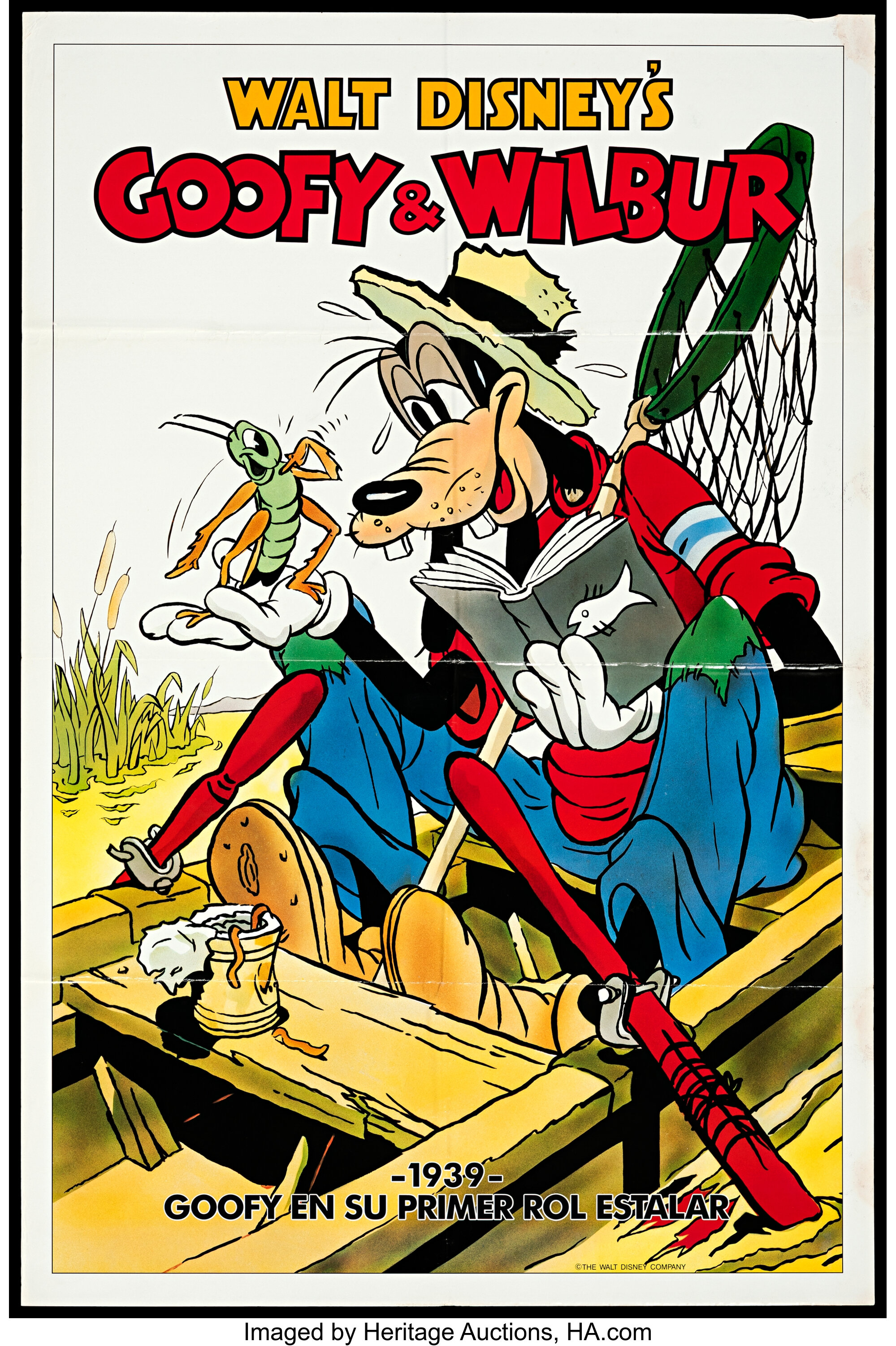 Goofy and Wilbur (Walt Disney Productions, R-1980s). Folded, Very | Lot ...