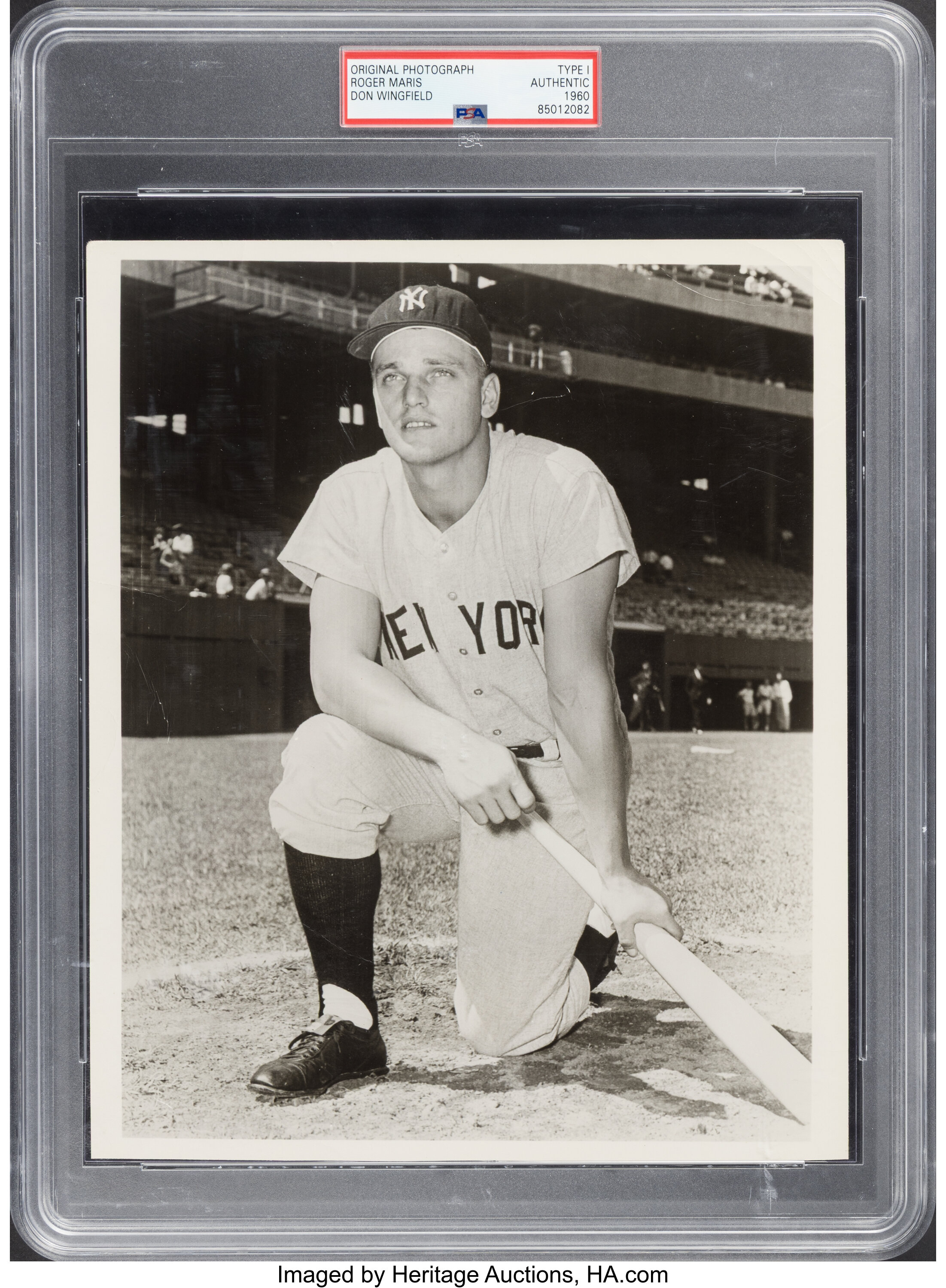 1960 Roger Maris Original Photograph by Don Wingfield, PSA/DNA Type ...