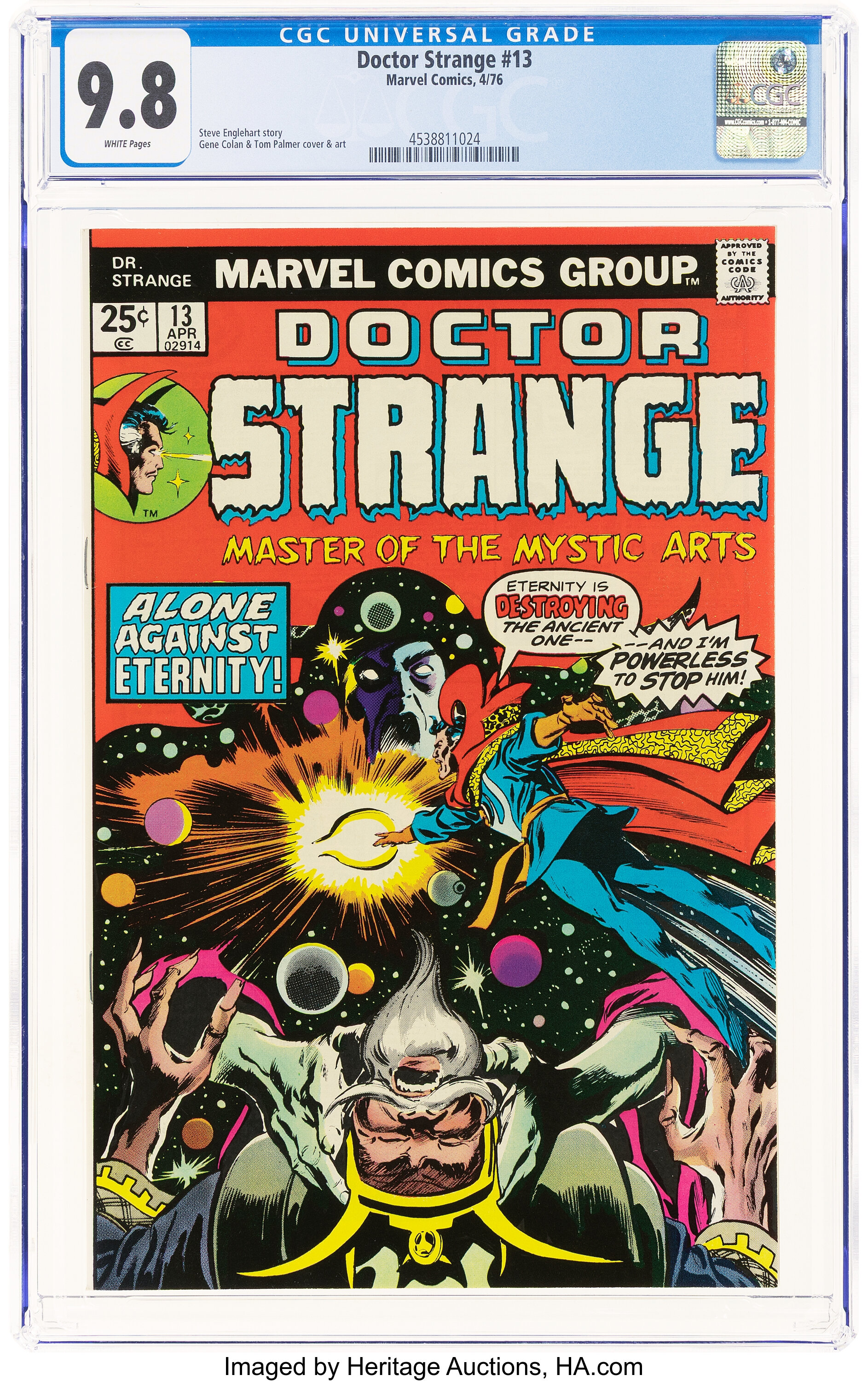 Doctor Strange #13 (Marvel, 1976) CGC NM/MT 9.8 White pages.... | Lot ...