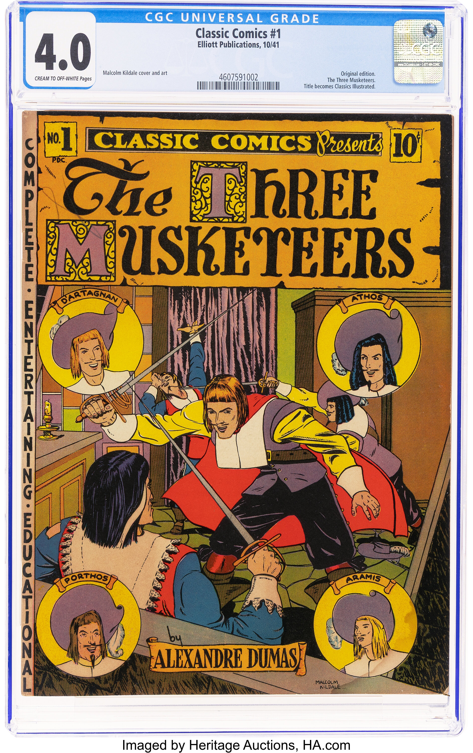 Classic Comics #1 The Three Musketeers - Original Edition (Elliott ...