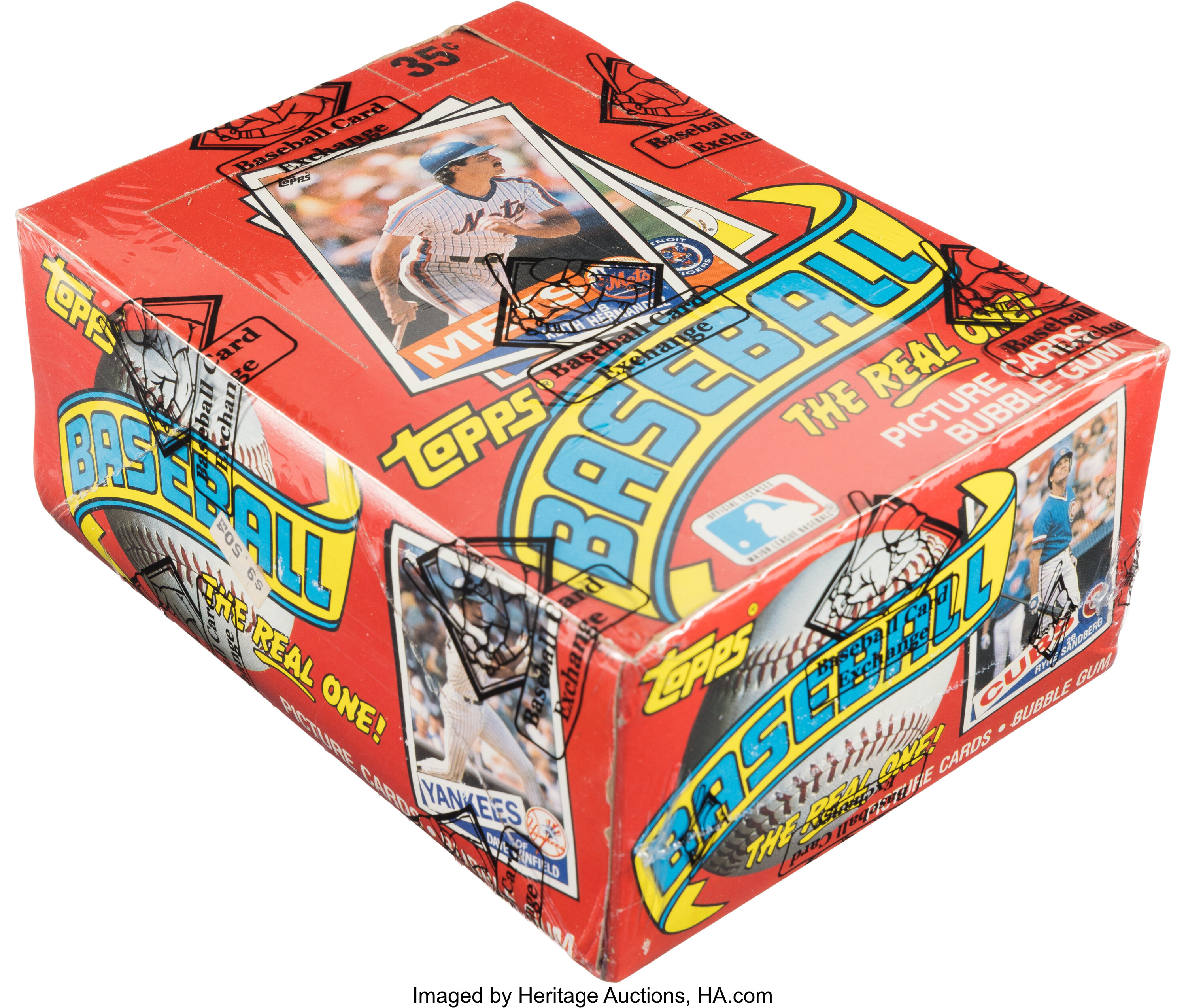 1985 Topps Baseball Wax Box With 36 Unopened Packs - Puckett & | Lot ...