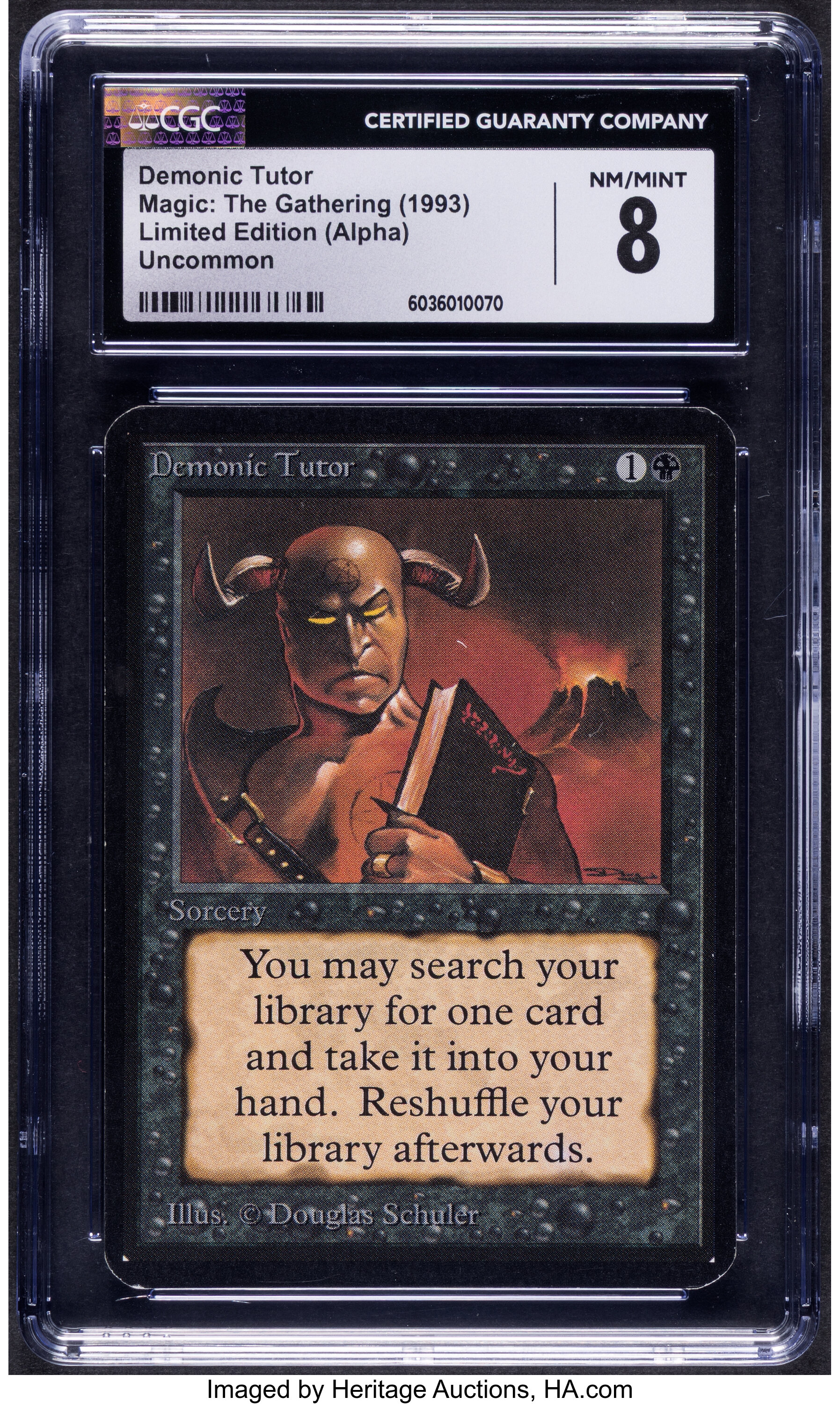 Magic: The Gathering Demonic Tutor Limited Edition (Alpha) CGC | Lot ...