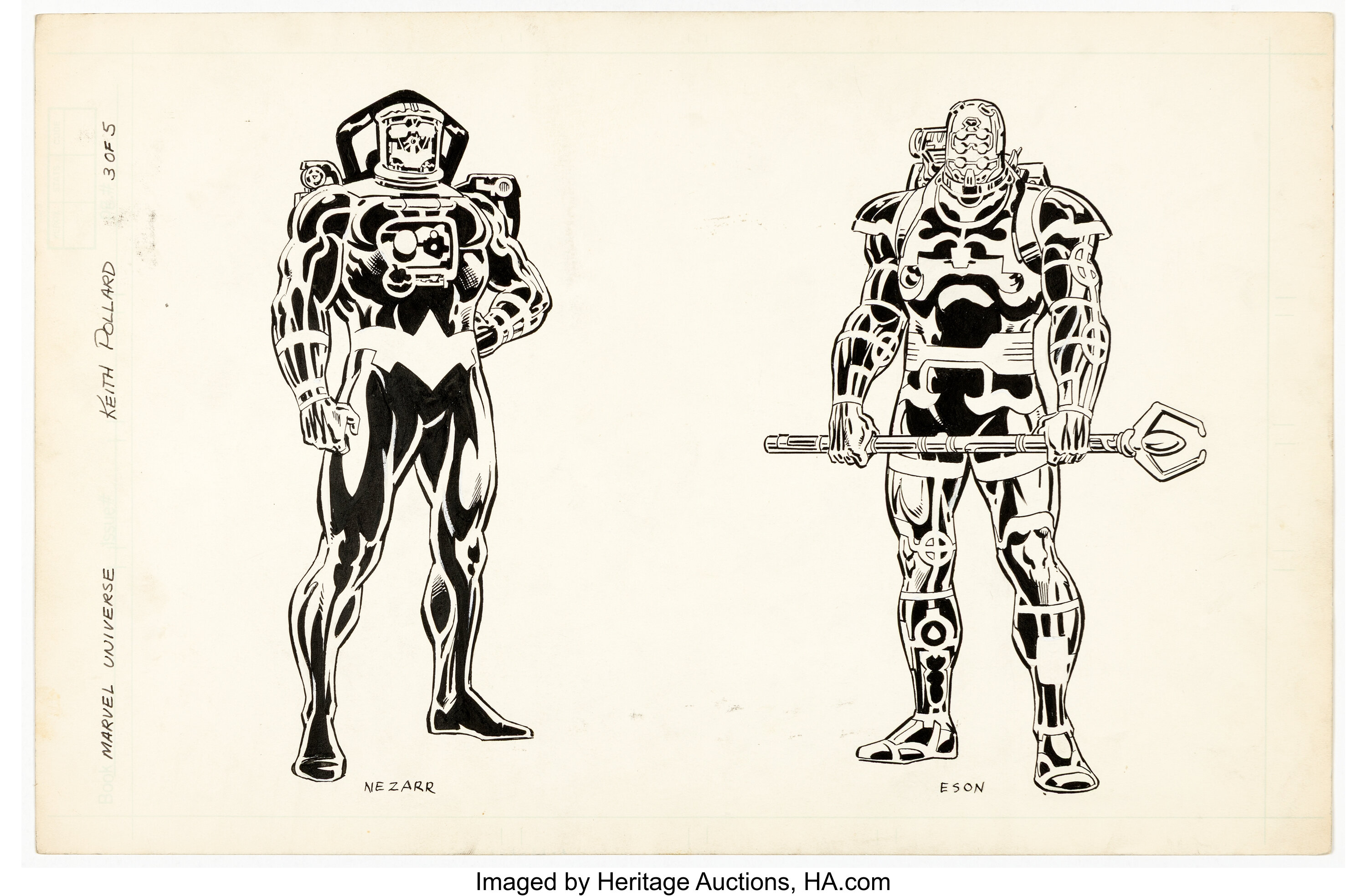 Keith Pollard and Joe Rubinstein The Official Handbook of the | Lot ...