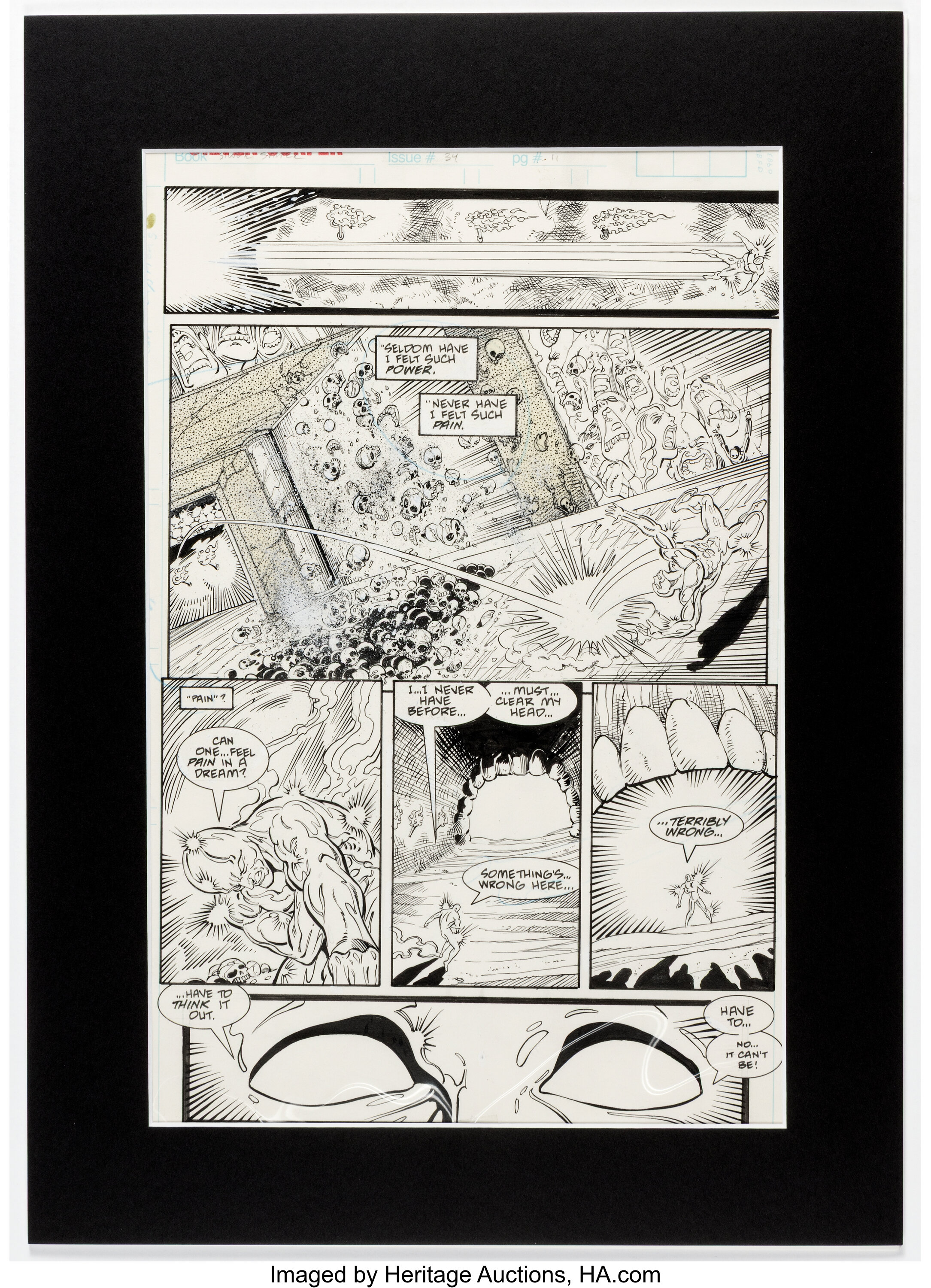 Ron Lim and Tom Christopher Silver Surfer #34 Story Page 11 | Lot ...