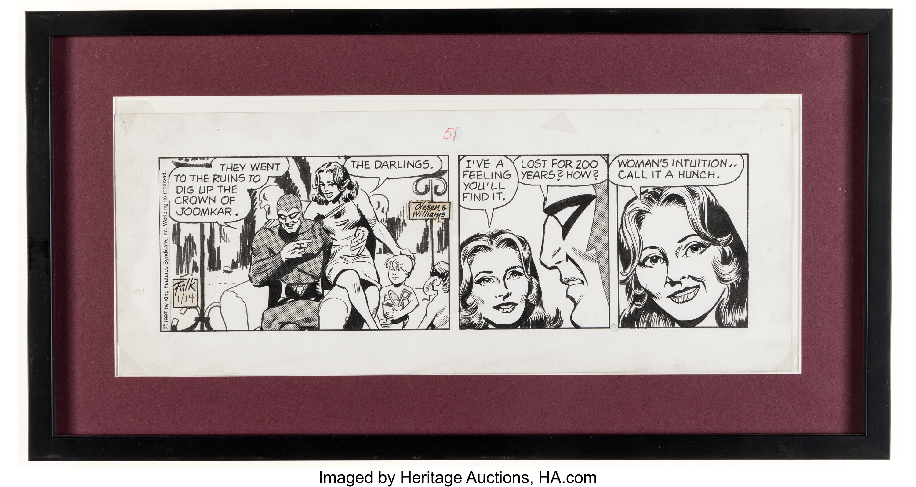 George Olesen and Keith Williams The Phantom Daily Comic Strip | Lot ...