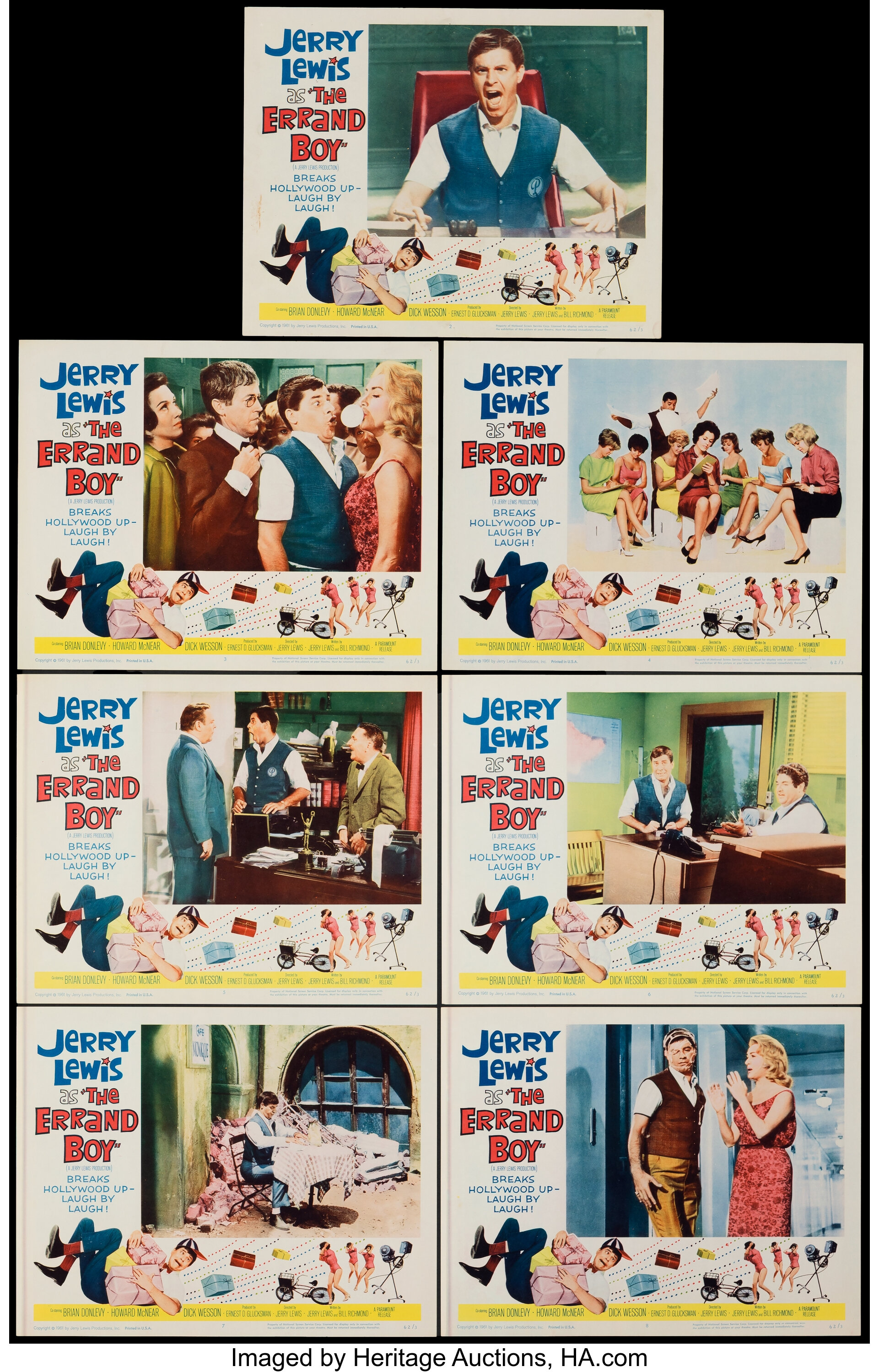 The Errand Boy (Paramount, 1961). Fine/Very Fine. Lobby Cards (11 ...