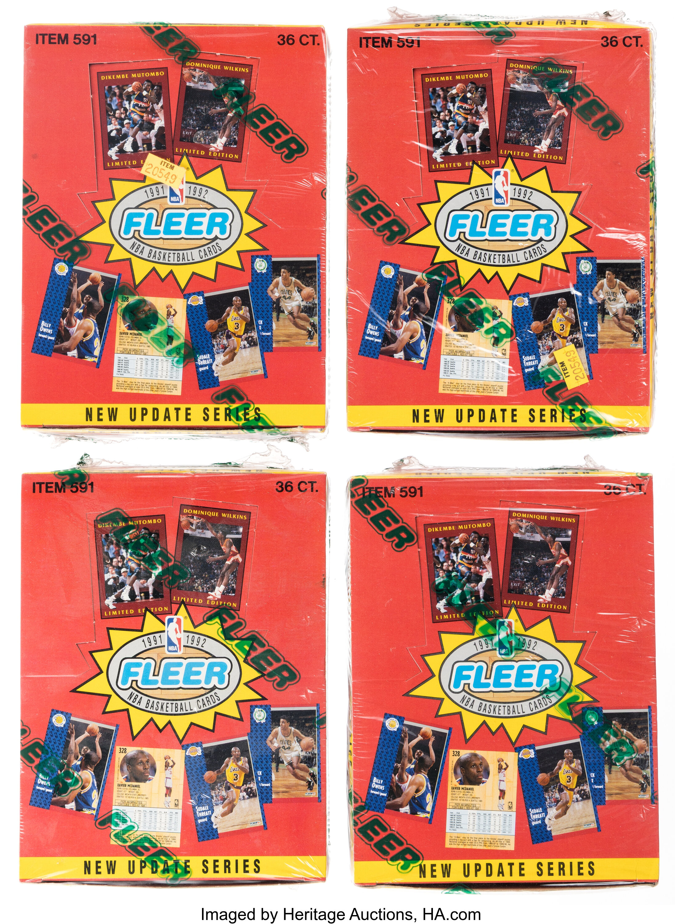 1991 Fleer Basketball Series 2 Unopened Box Lot of 4. ... | Lot #43137 ...