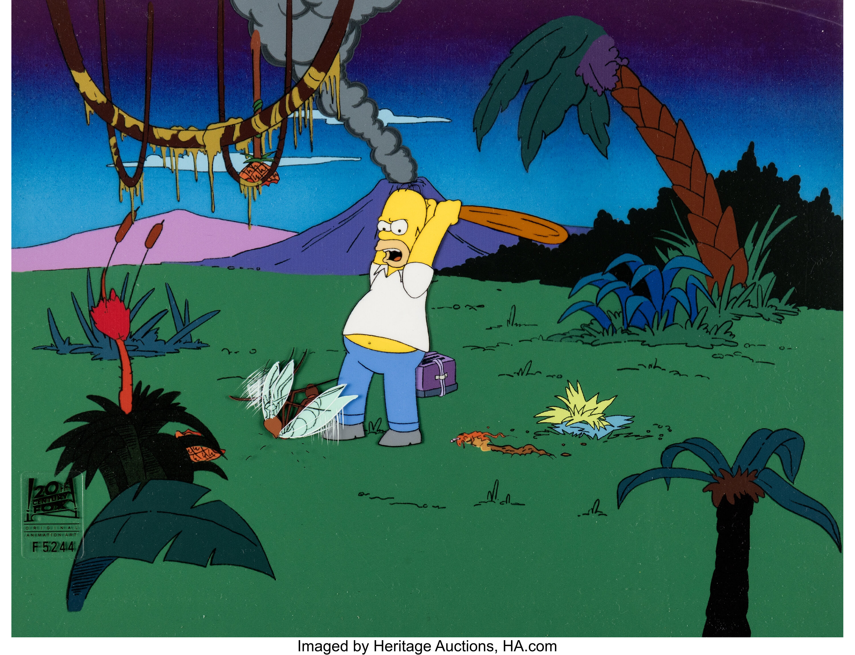 The Simpsons "Treehouse of Horror V" Homer Original Production Cel ...
