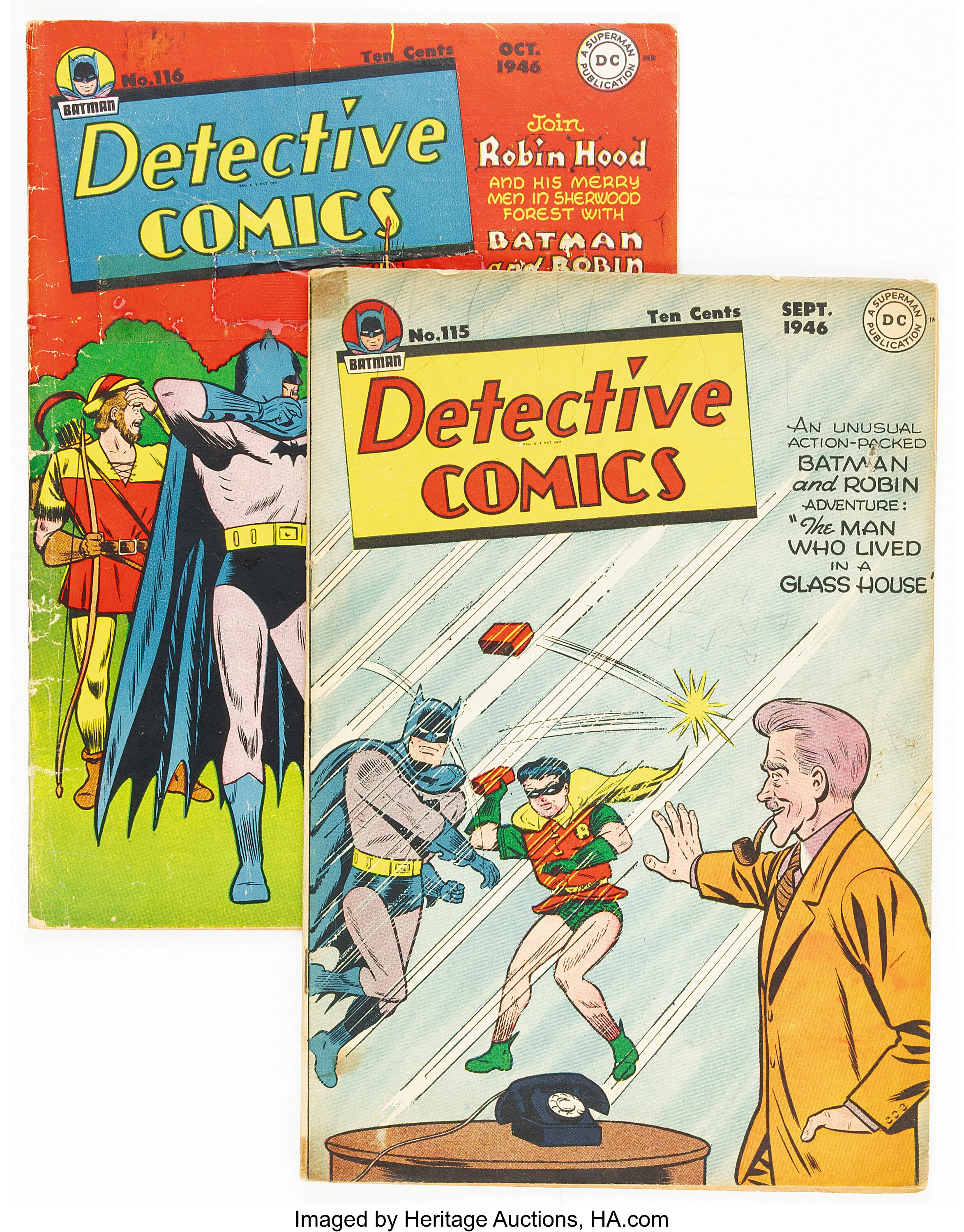 Detective Comics #115 and 116 Group (DC, 1946).... (Total: 2 Comic ...