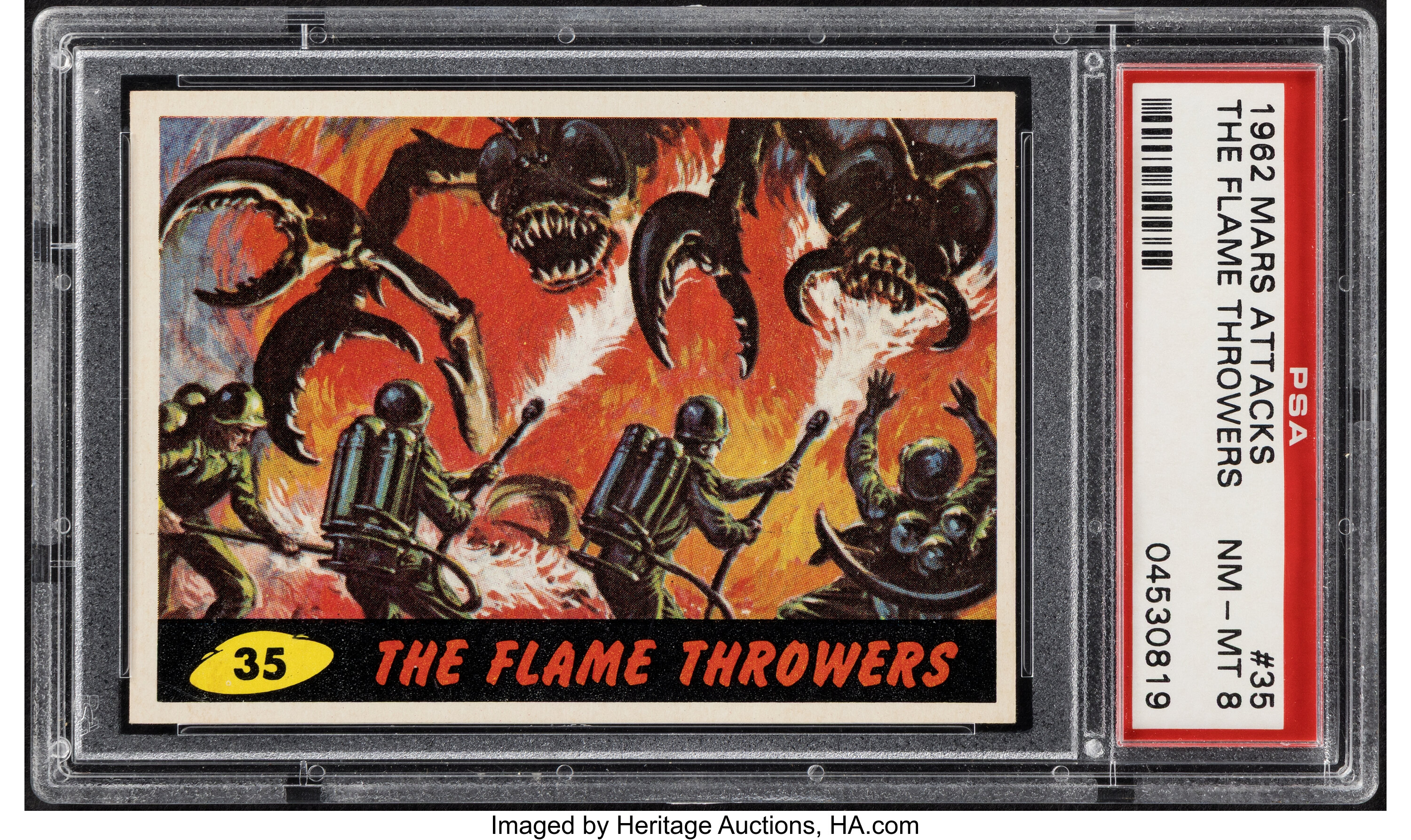 1962 Topps Mars Attacks - #35 The Flame Throwers - PSA 8... | Lot ...