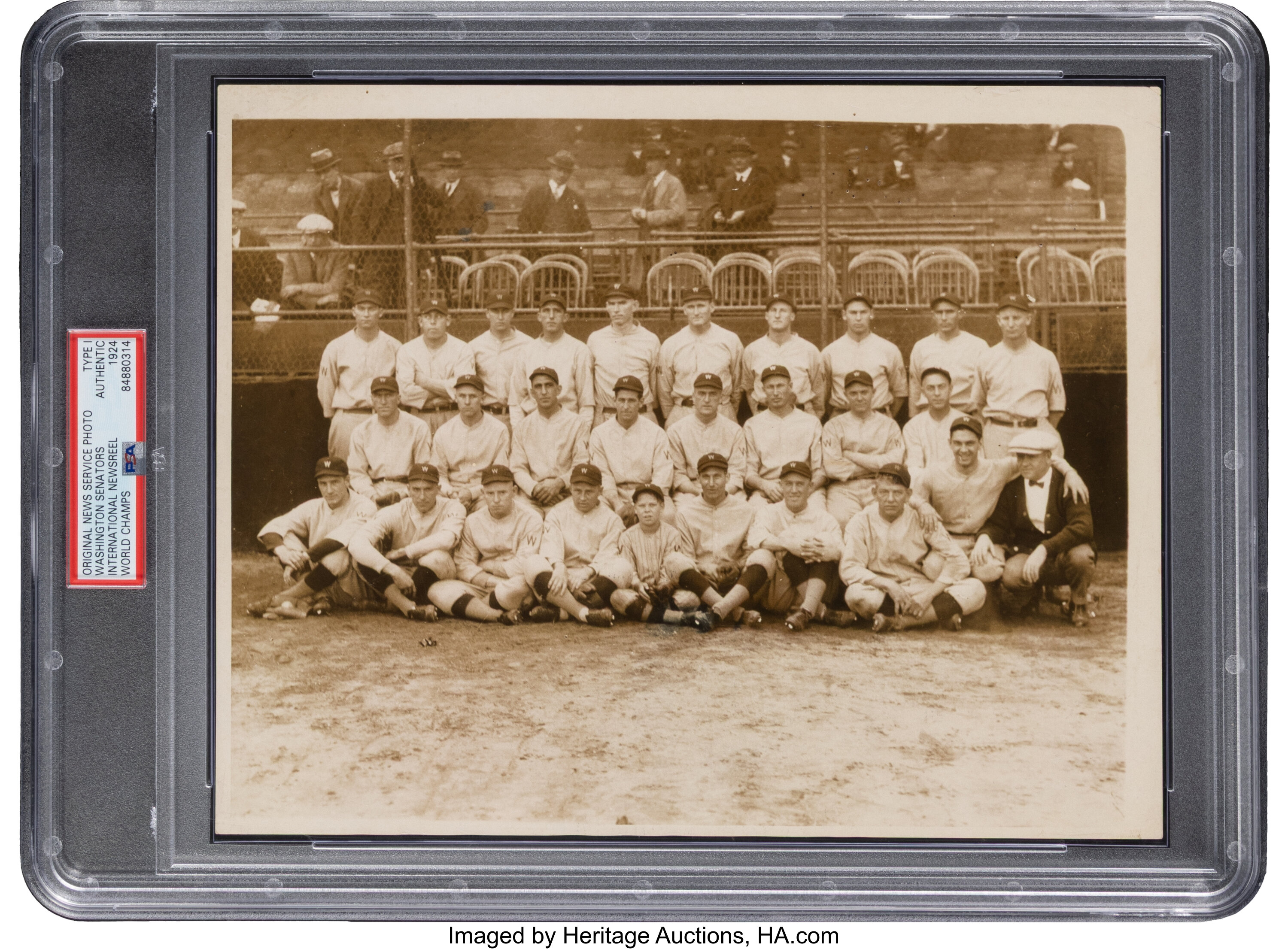 1924 Washington Senators Original News Service Photograph, PSA/DNA ...