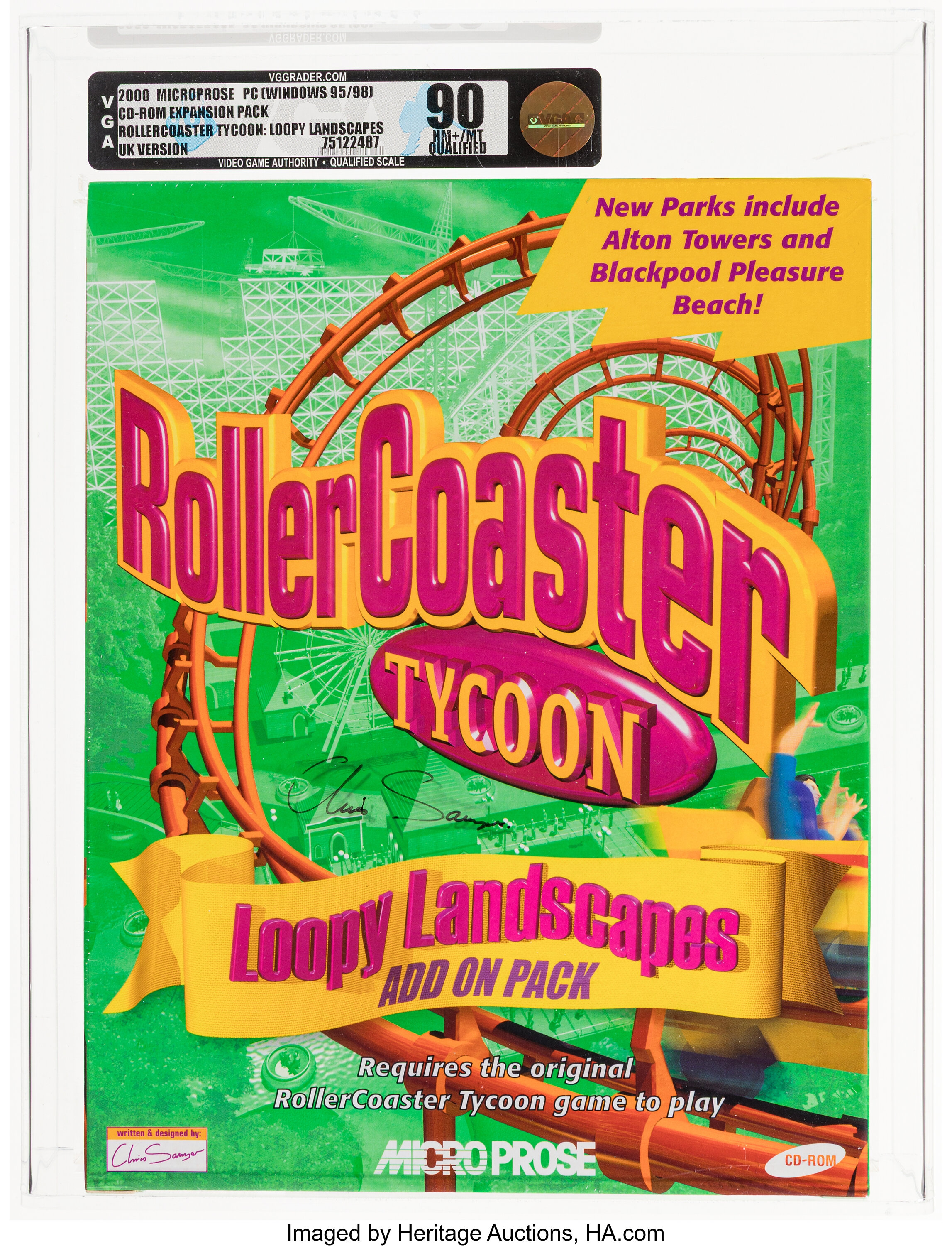 RollerCoaster Tycoon: Loopy Landscapes - VGA 90 NM+/MT Qualified | Lot ...