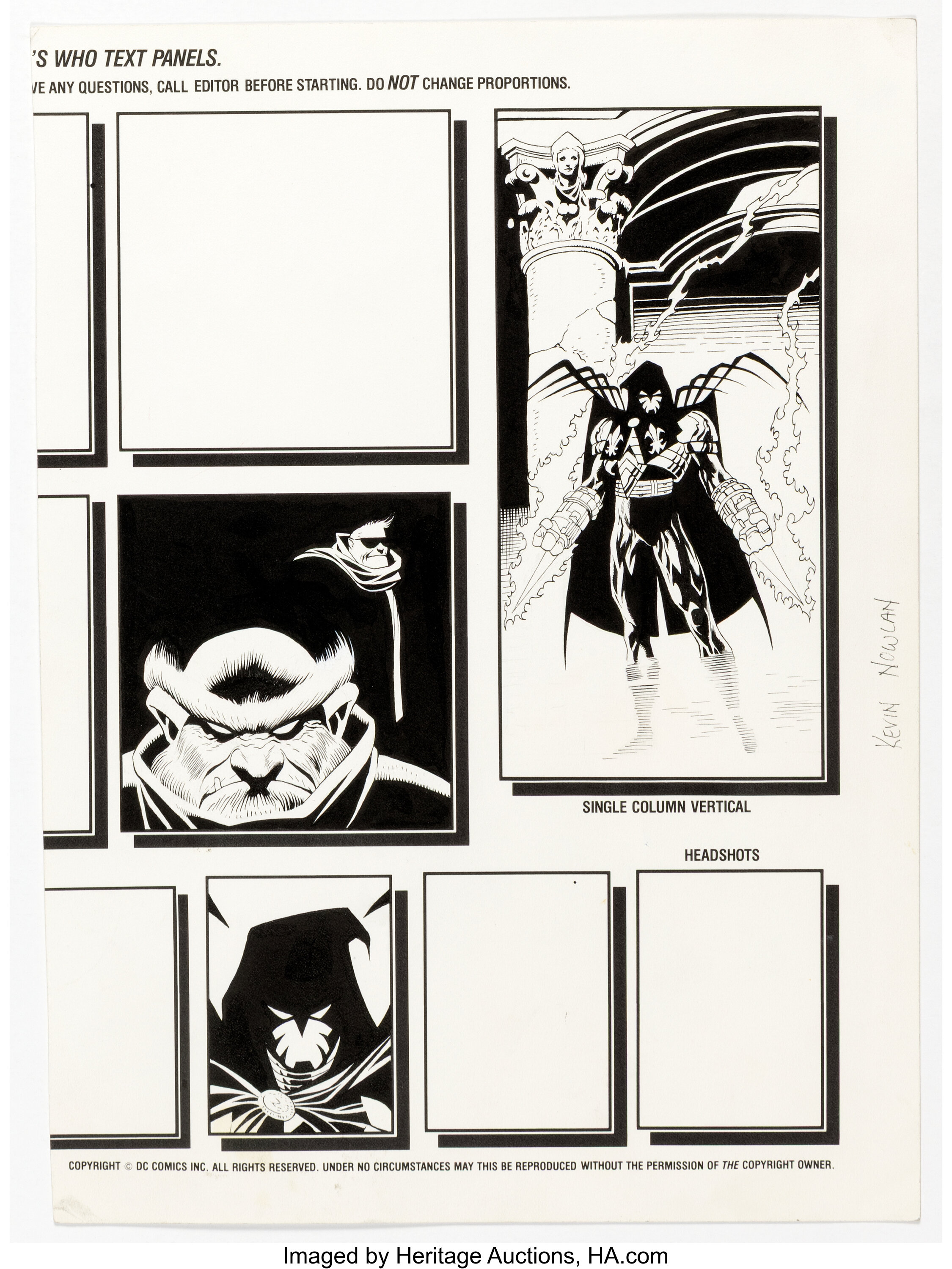 Joe Quesada and Kevin Nowlan Who's Who in the DC Universe Update | Lot ...