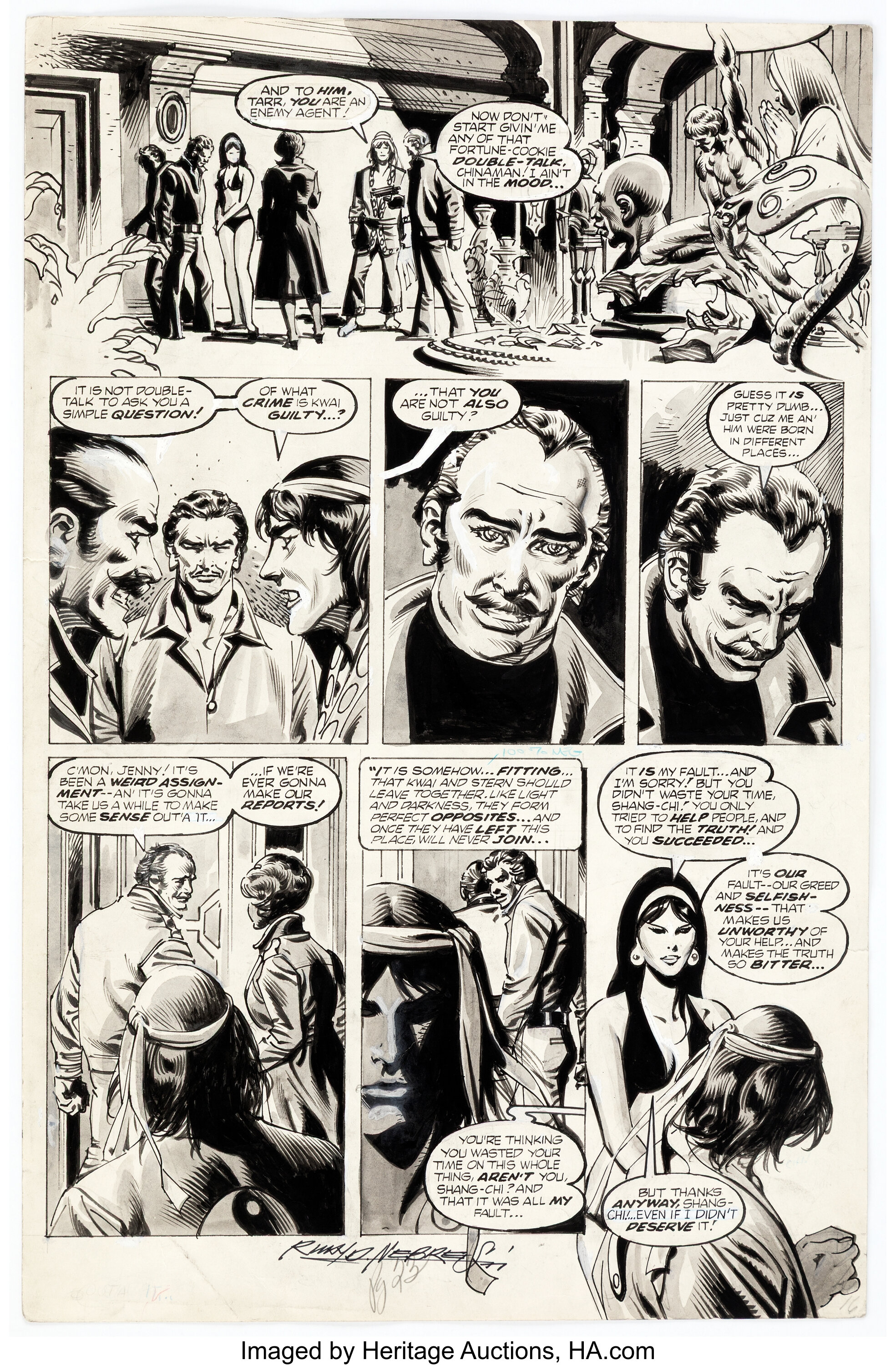 Rudy Nebres The Deadly Hands of Kung-Fu #18 Story Page 16 Original ...