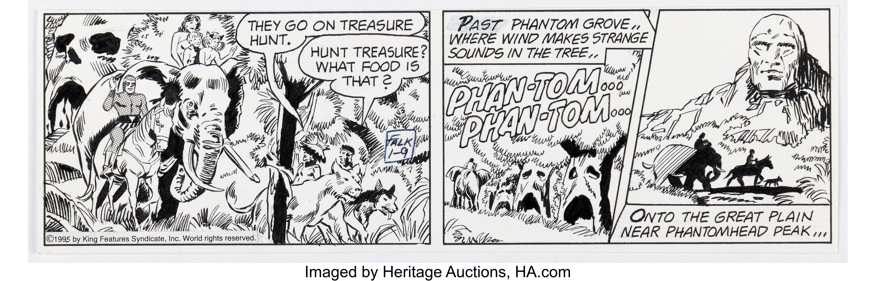 George Olesen and Keith Williams The Phantom Daily Comic Strip | Lot ...