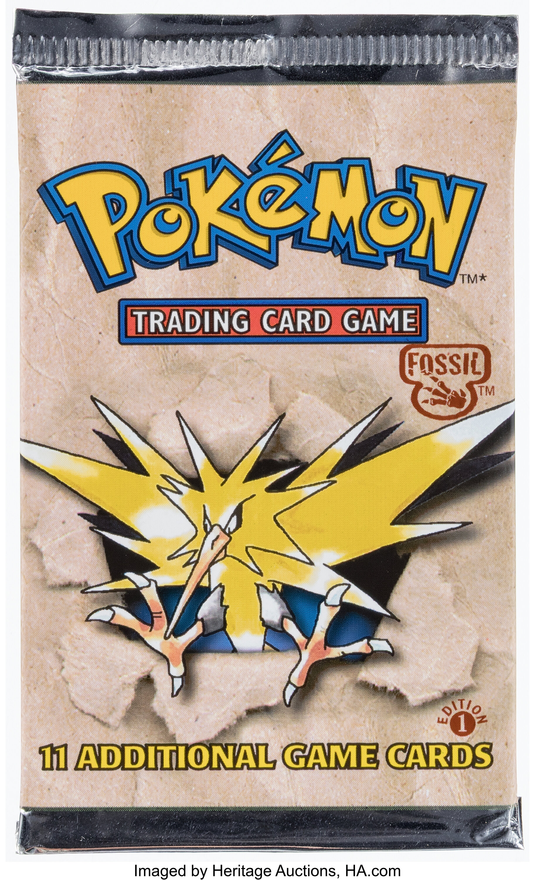 Pokémon 1st Edition Fossil Sealed Booster Pack (Wizards of the | Lot ...