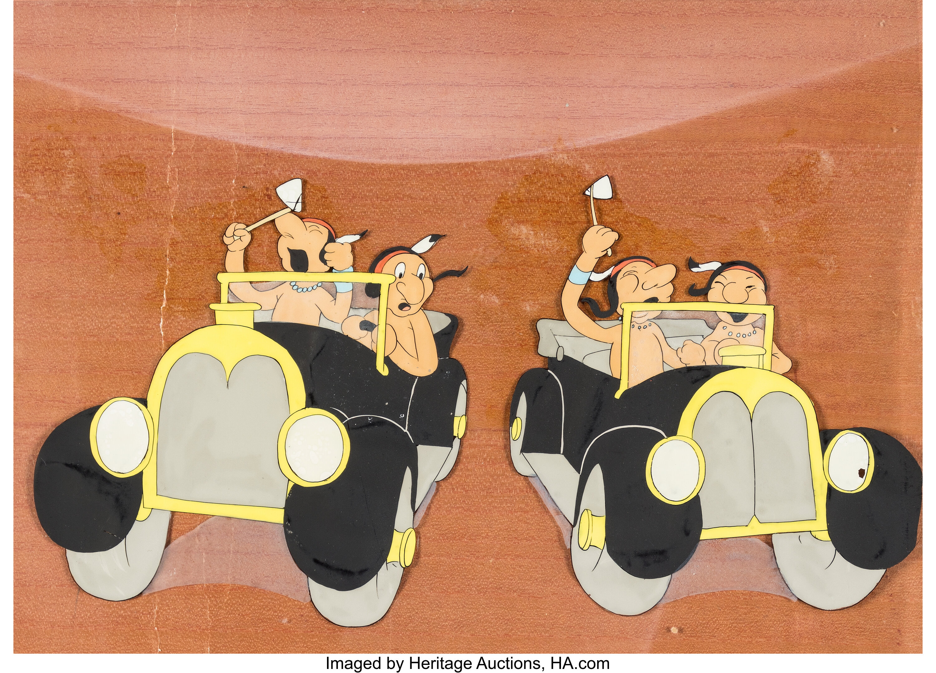 Johnny Smith and Poker-Huntas Native Americans in Cars Production | Lot ...