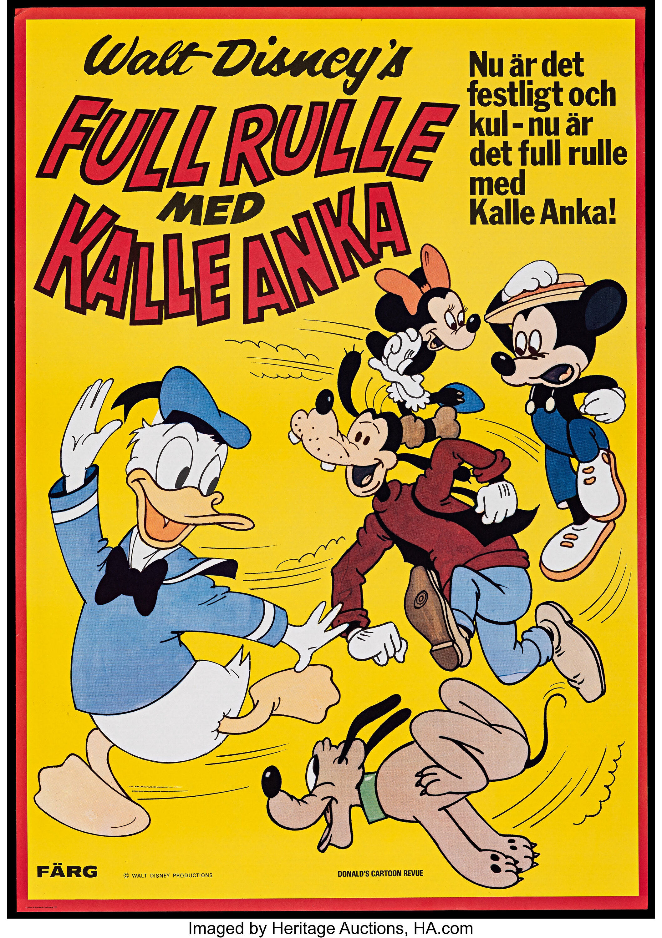 Full Roll With Donald Duck (Walt Disney Productions, ca.1950s). | Lot ...