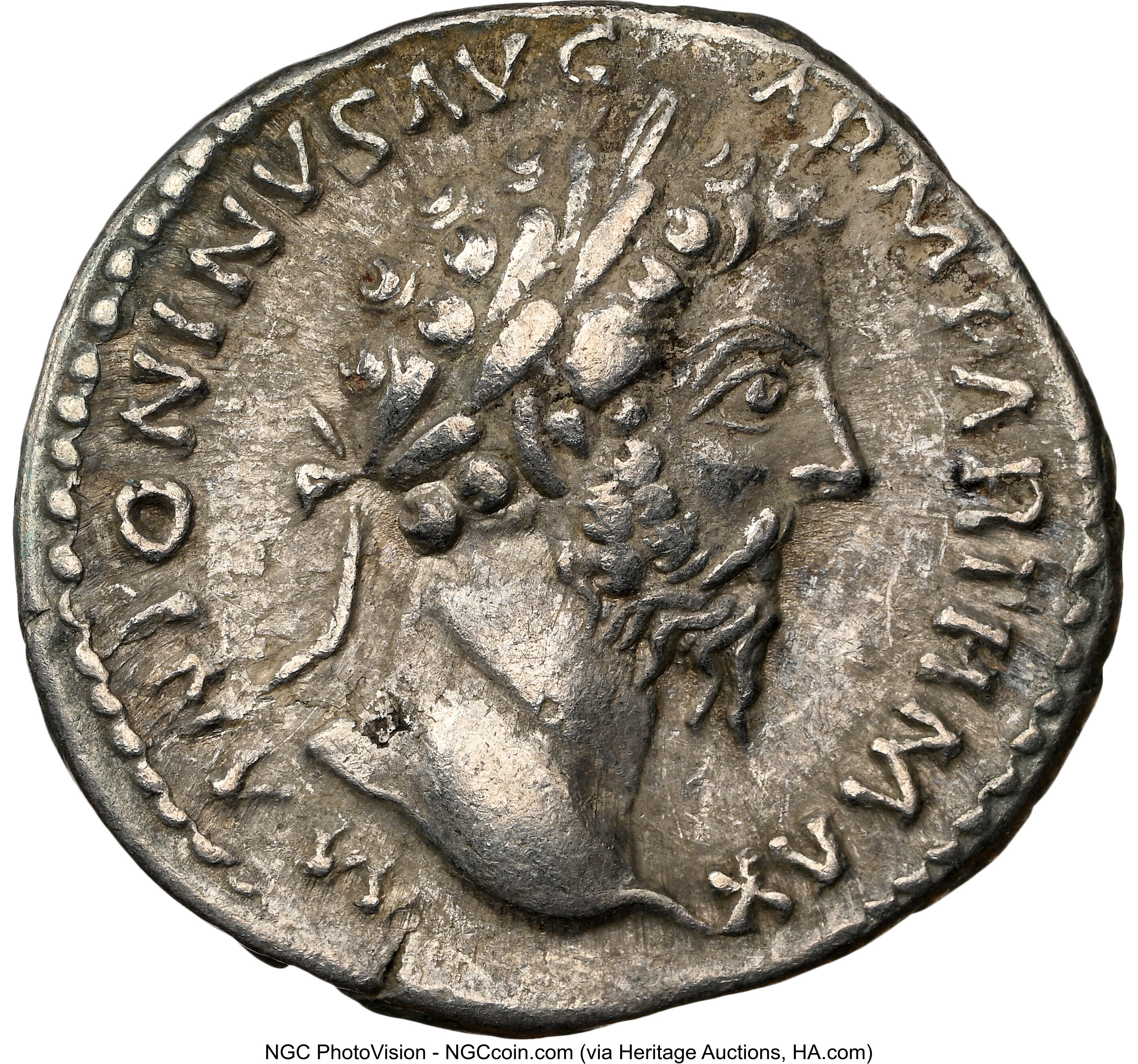 Roman Imperial: Marcus Aurelius, as Augustus (AD 161-180). AR | Lot ...
