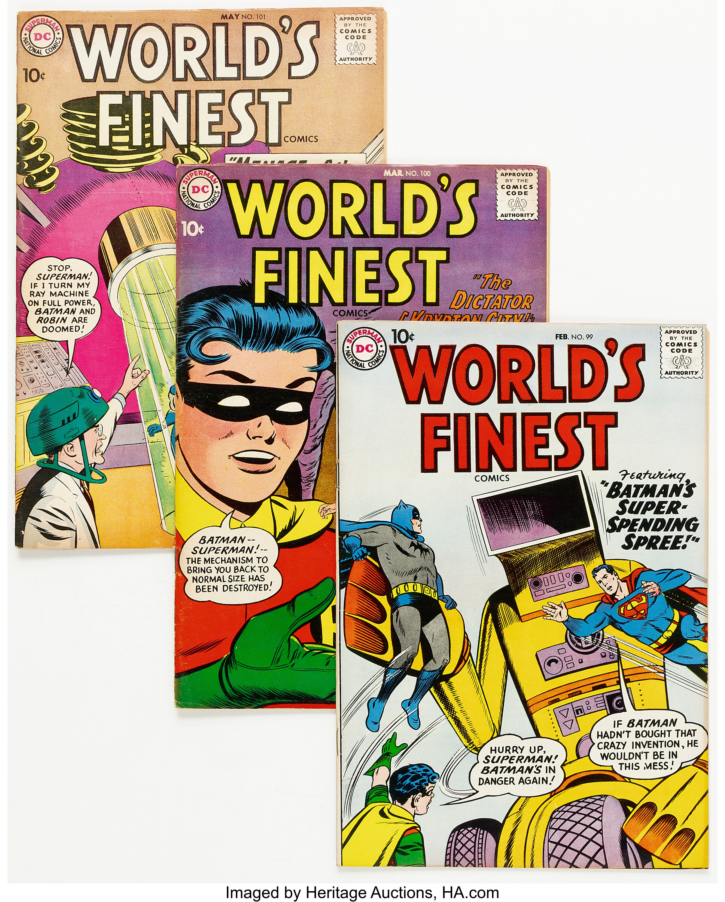 World's Finest Comics Group of 8 (DC, 1959) Condition: Average | Lot ...