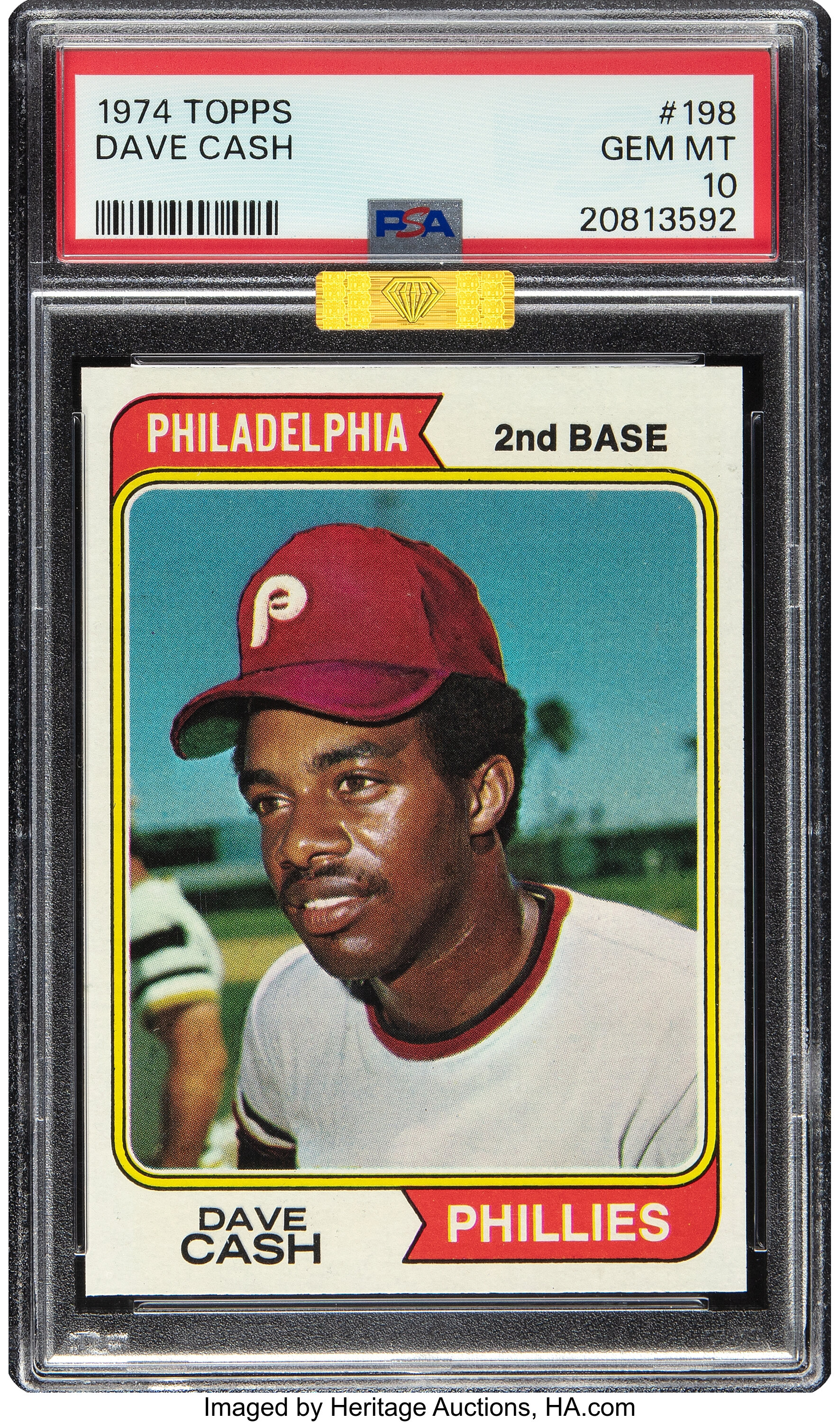 1974 Topps Dave Cash #198 PSA Gem Mint 10.... Baseball Cards | Lot ...