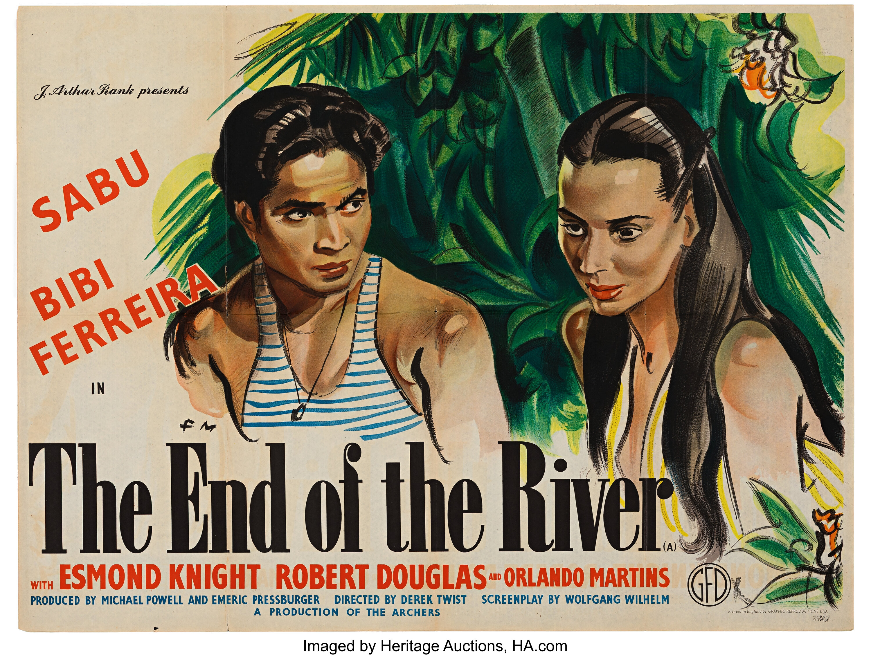 The End of the River (Universal International, 1948). Folded, | Lot ...