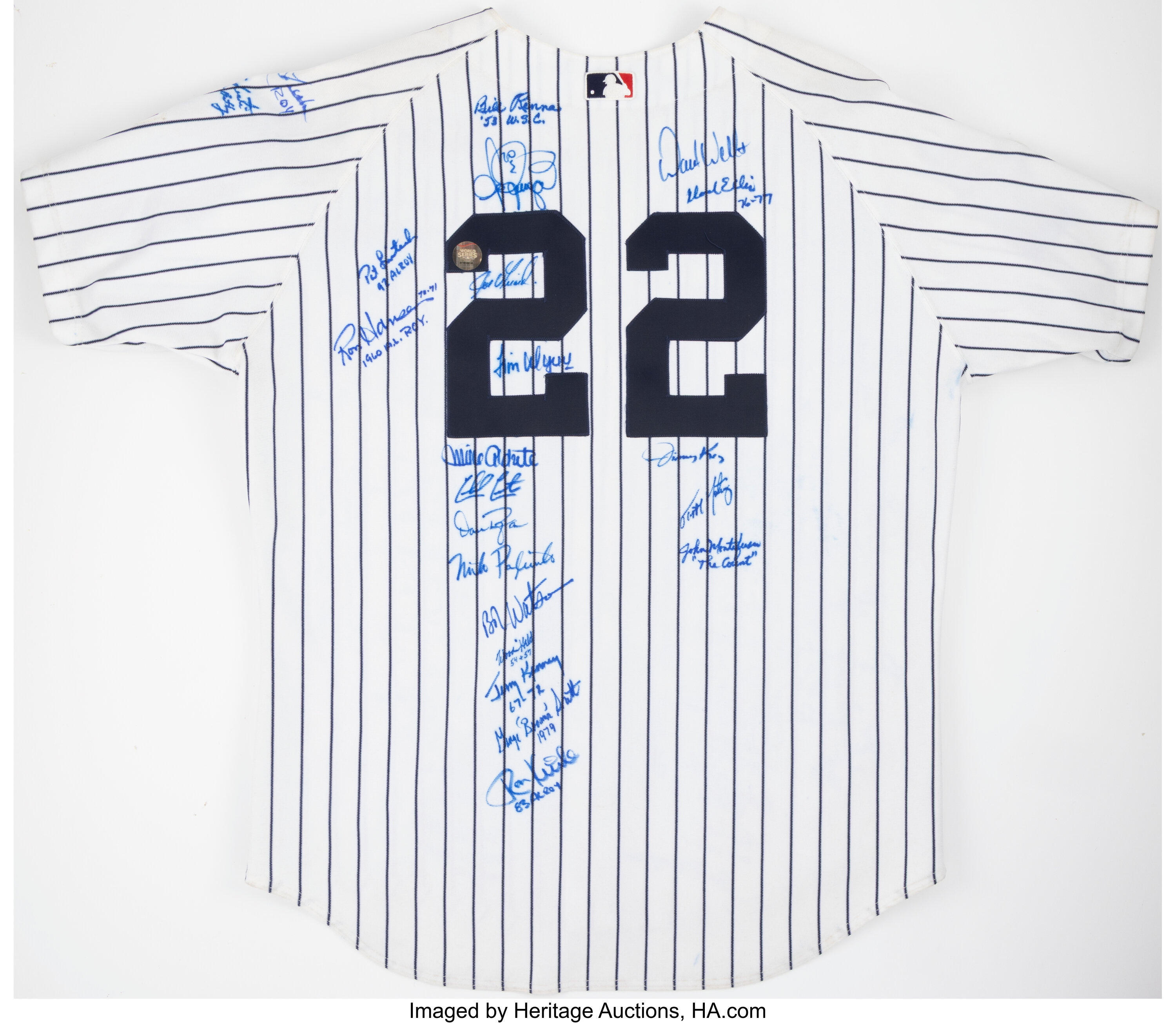 2003 New York Yankees Legends Multi-Signed Jersey. ... Baseball | Lot ...