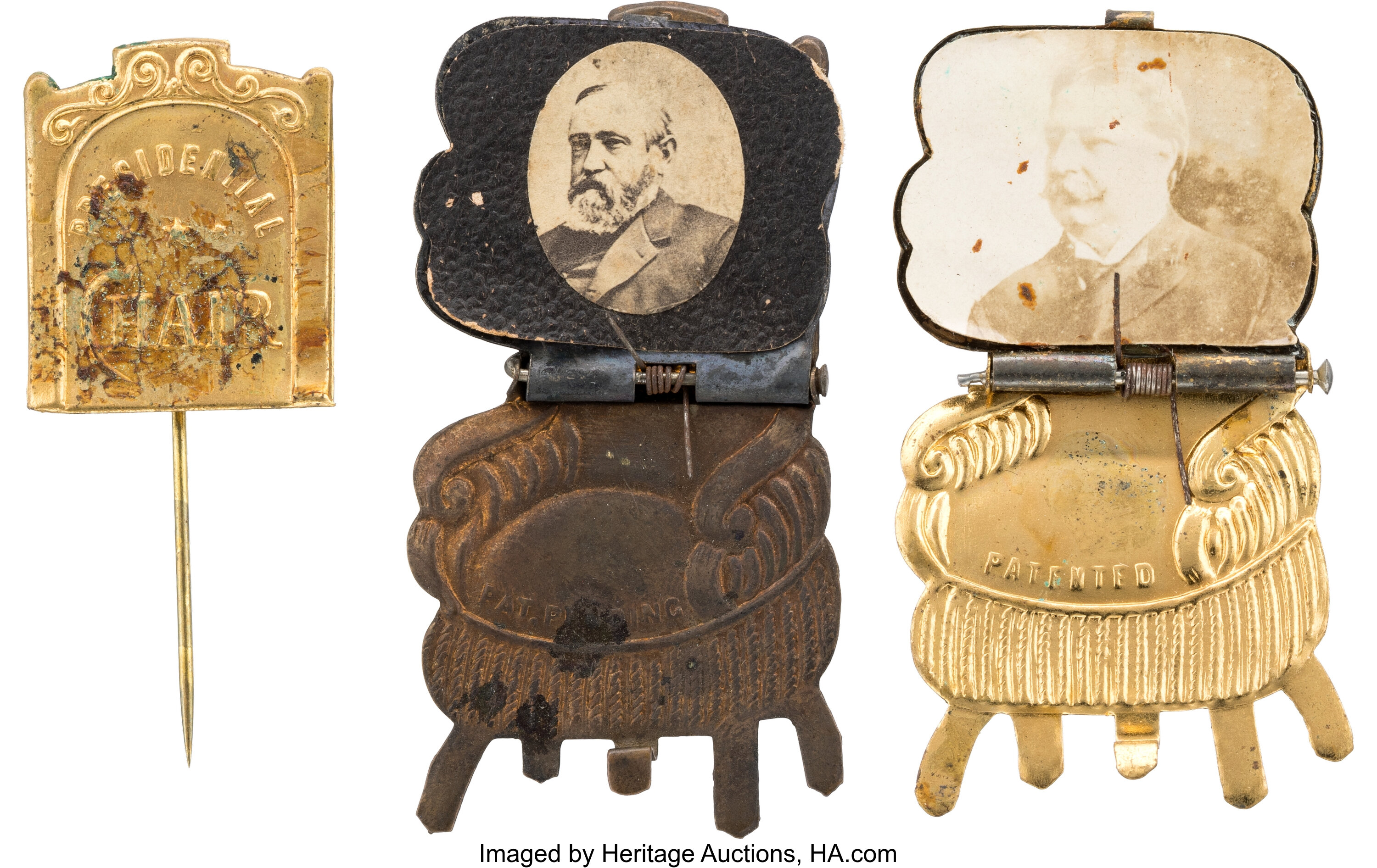 Benjamin Harrison and William Howard Taft: Mechanical Chairs.... | Lot ...
