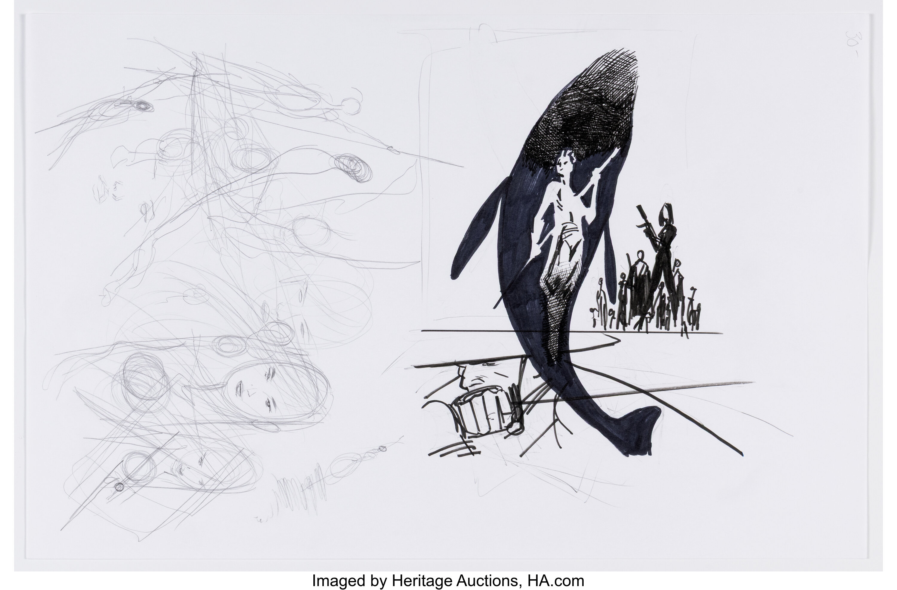 Ryan Sook - Justice League of America Cover and Character Study | Lot ...