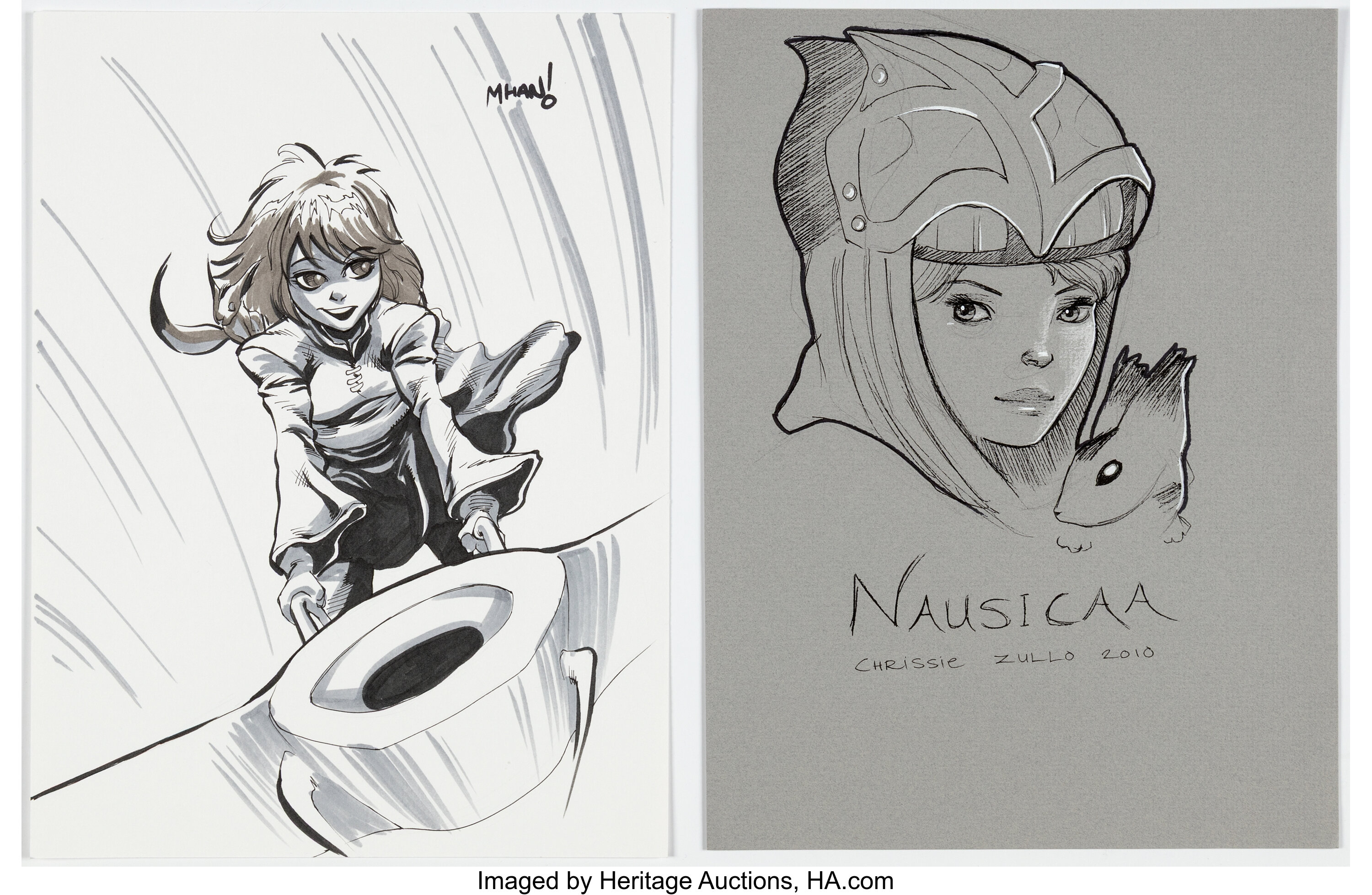 Pop Mhan, Chrissie Zullo, and Wes Molebash - Comic Illustration | Lot ...