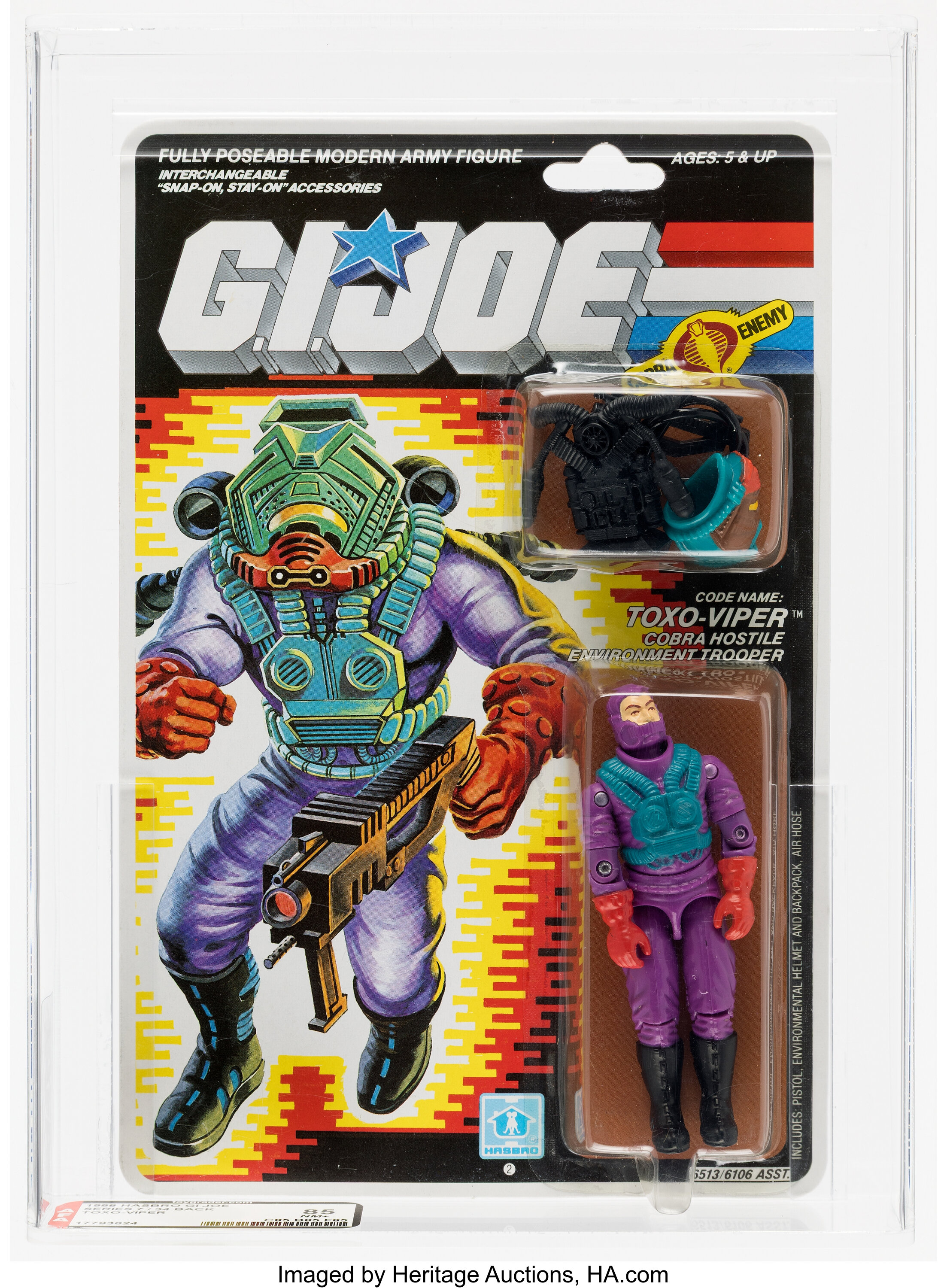 G.I. Joe Toxo-Viper AFA 85 ** 2nd Highest Grade, Only 2 Higher ** | Lot ...