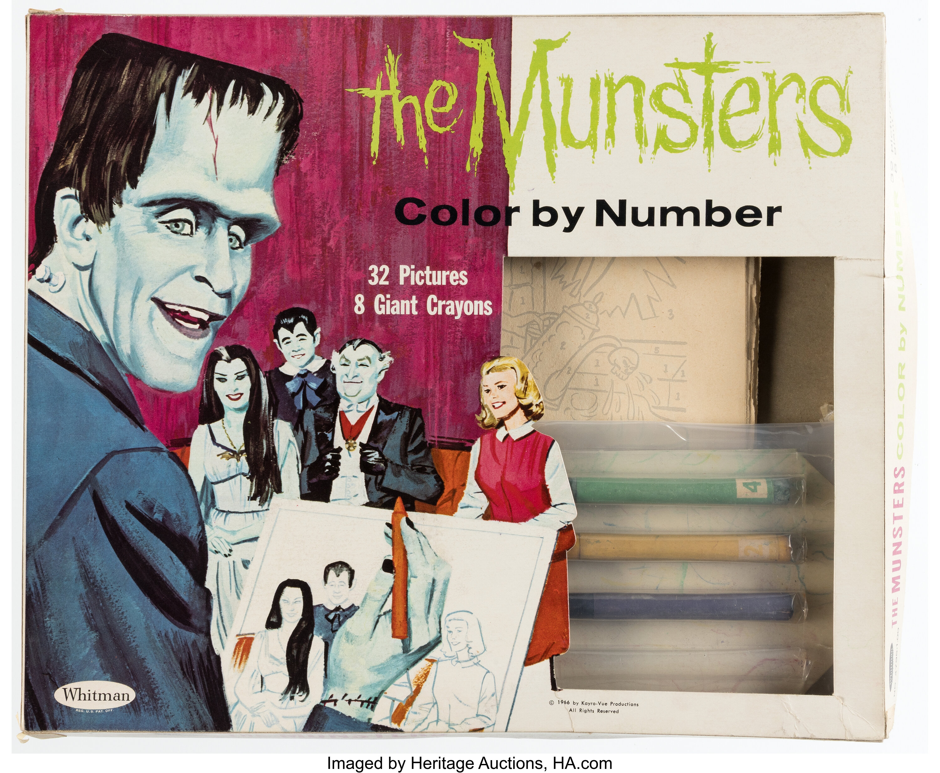 The Munsters Color by Number (Whitman, 1966).... Action Figures | Lot ...
