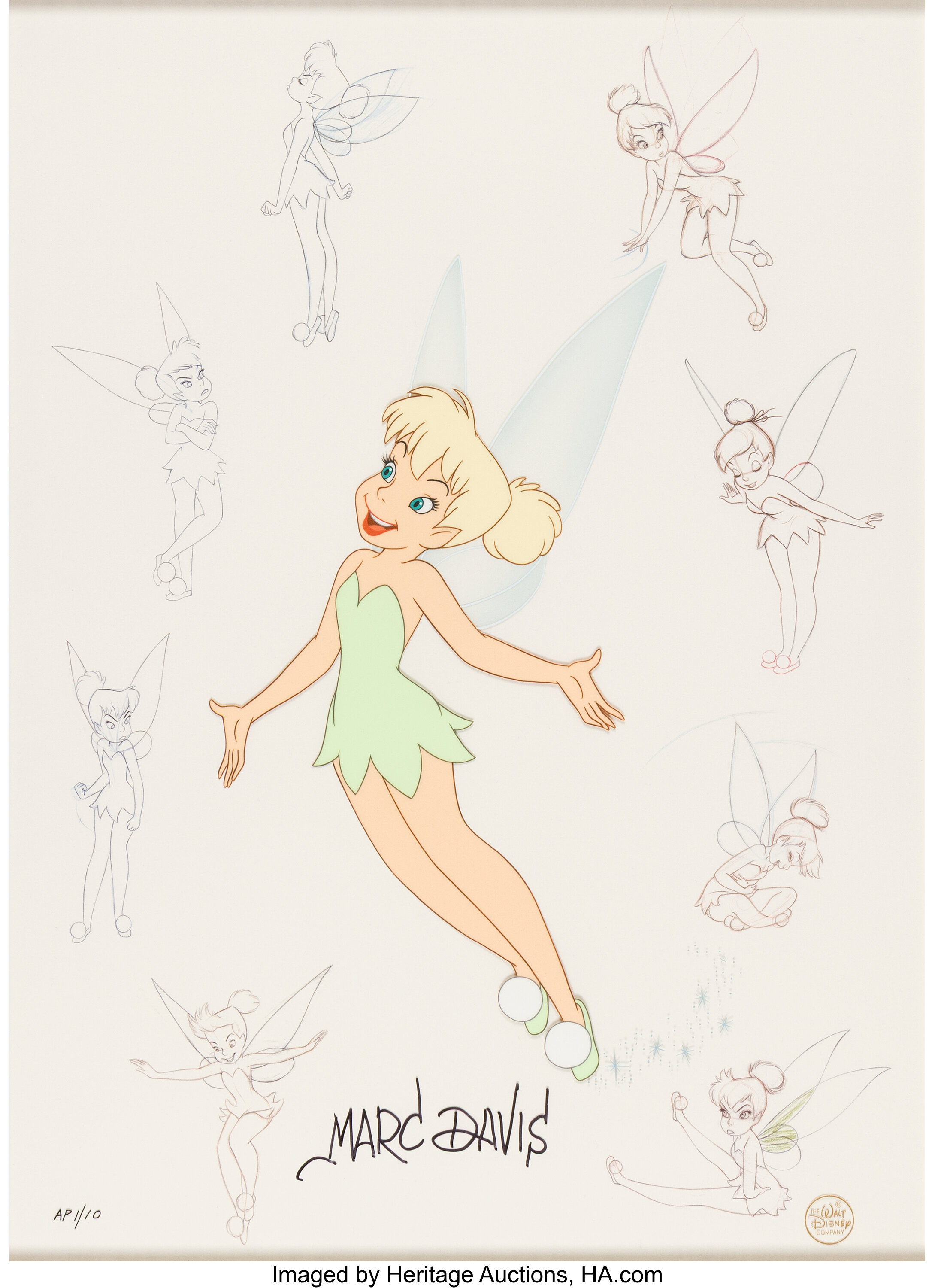 Master's Series - "Tinker Bell" SOLD-OUT Limited Edition Cel #AP | Lot ...