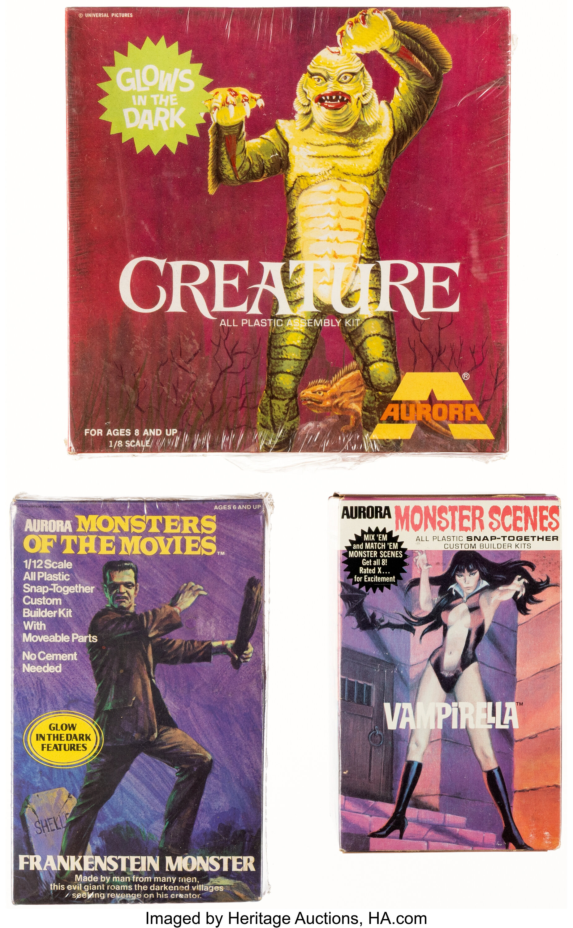 Vampirella (638-130), Frankenstein Monster (651), & | Lot #88142 ...
