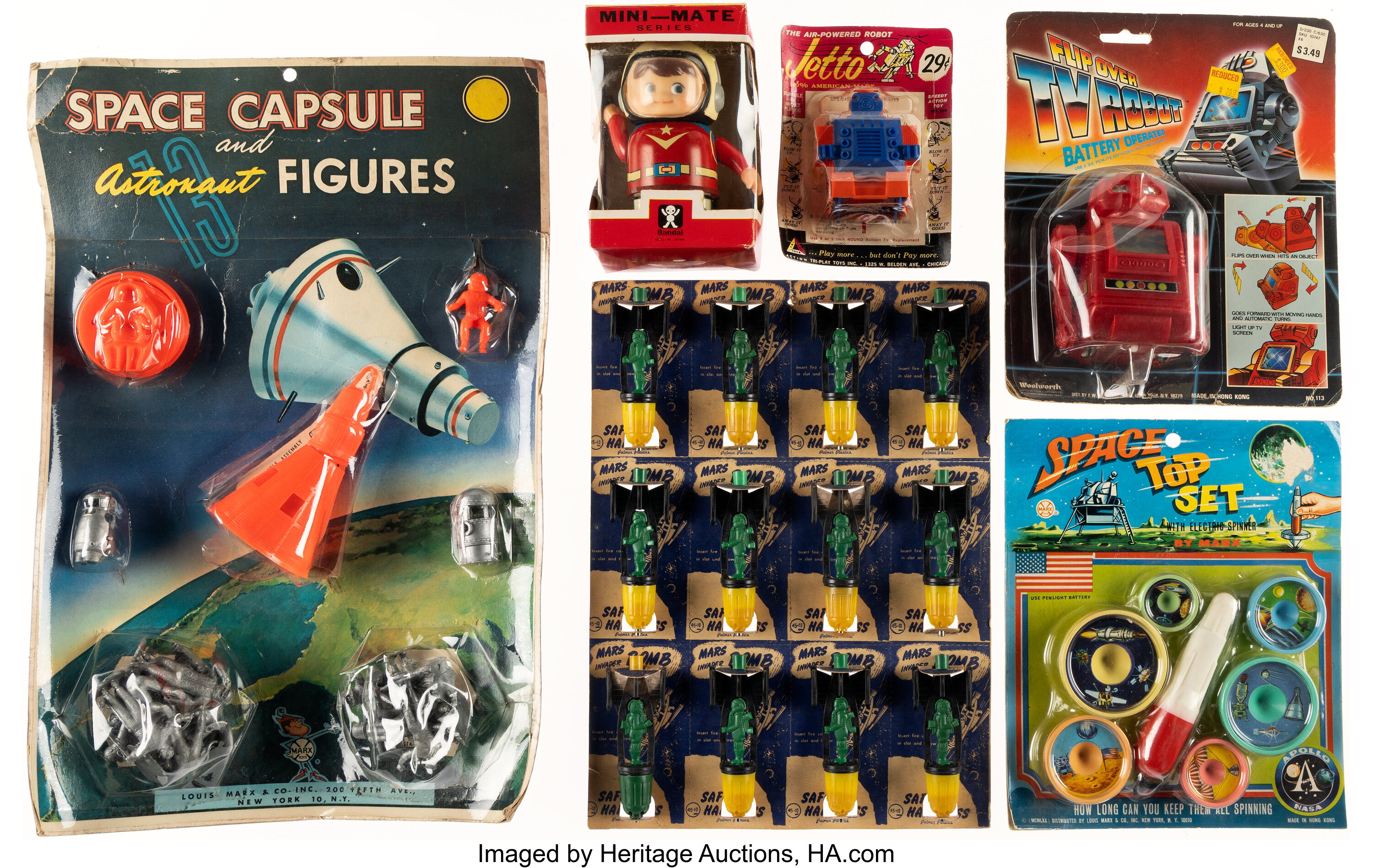 Robots & Rockets Lot of 6 (various, 1950s-70s).... Action Figures | Lot ...