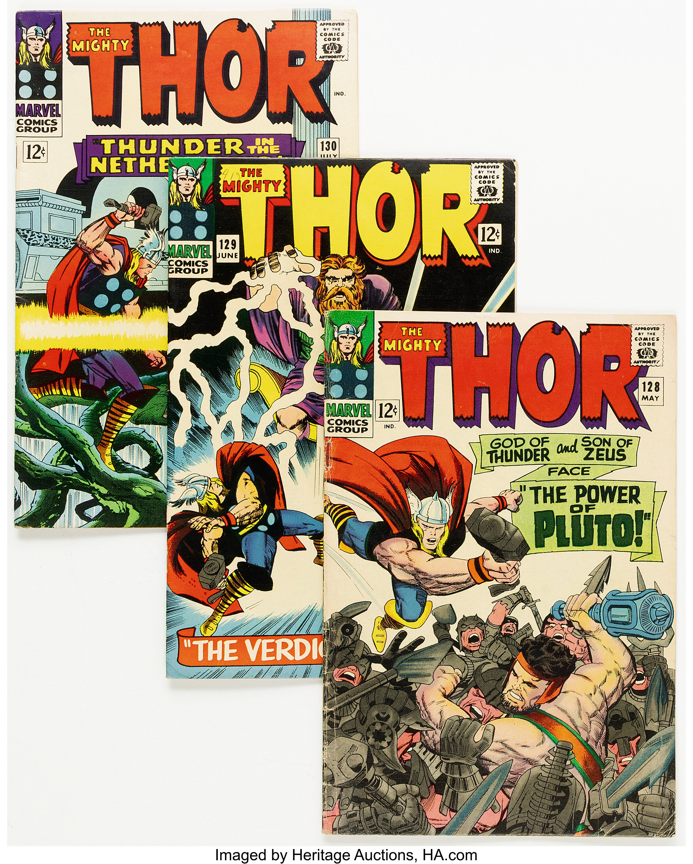 Thor Group of 52 (Marvel, 1966-75) Condition: Average VG+.... | Lot ...