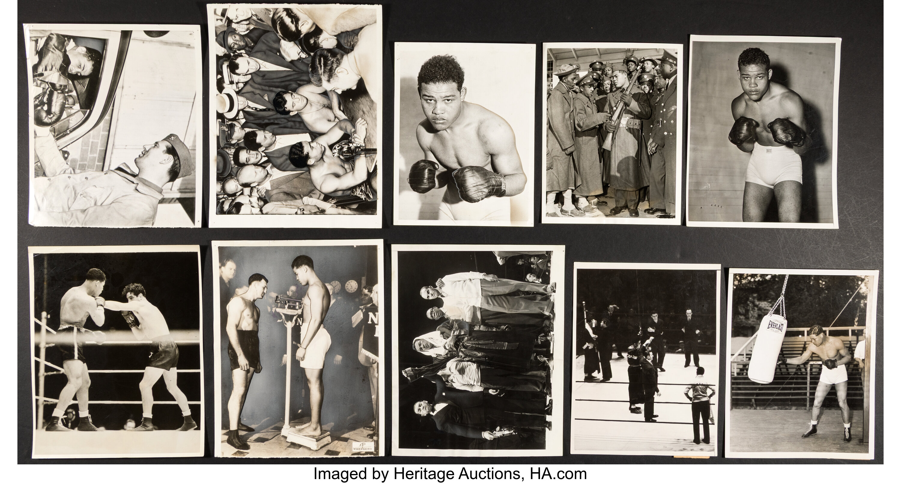 1935-47 Joe Louis Original Photographs, Lot of 20.... Boxing | Lot ...