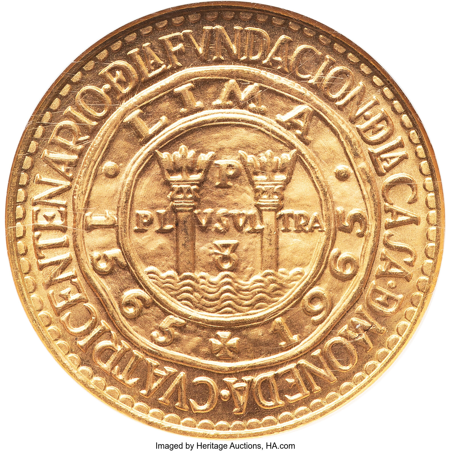 Peru: Republic gold "Lima Mint Anniversary" 50 Soles 1965 MS67 | Lot ...