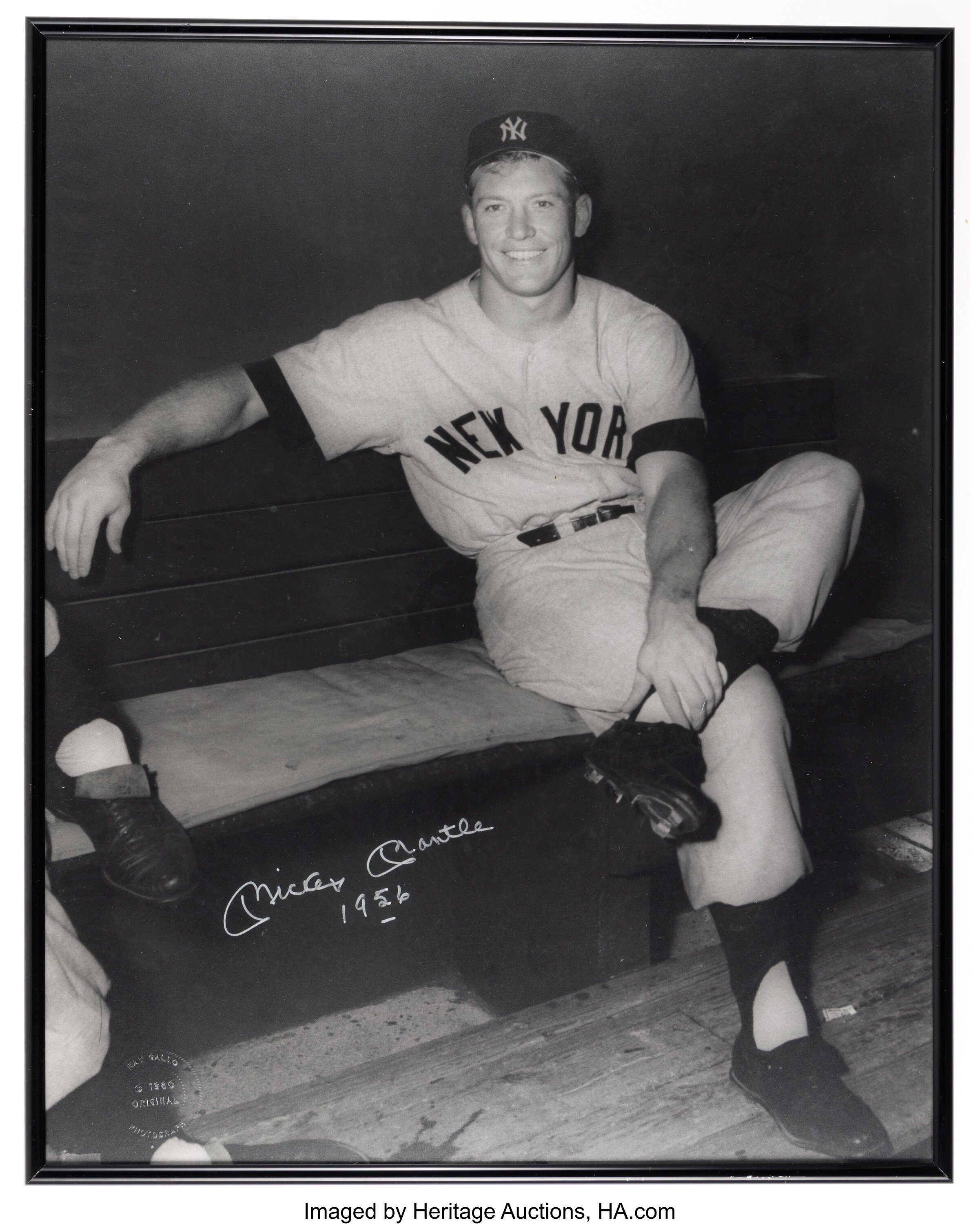 Mickey Mantle Signed Oversized Ray Gallo photograph. ... Baseball | Lot ...